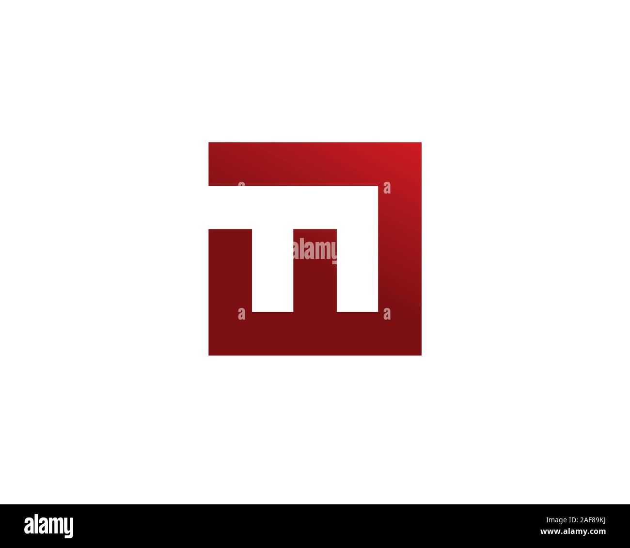 initial letter W F as a key inside square geometry Stock Vector Image ...