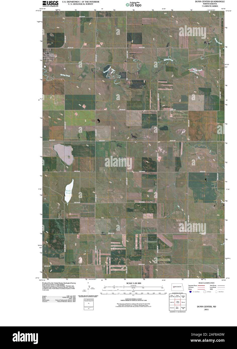 Center north dakota map hi-res stock photography and images - Alamy