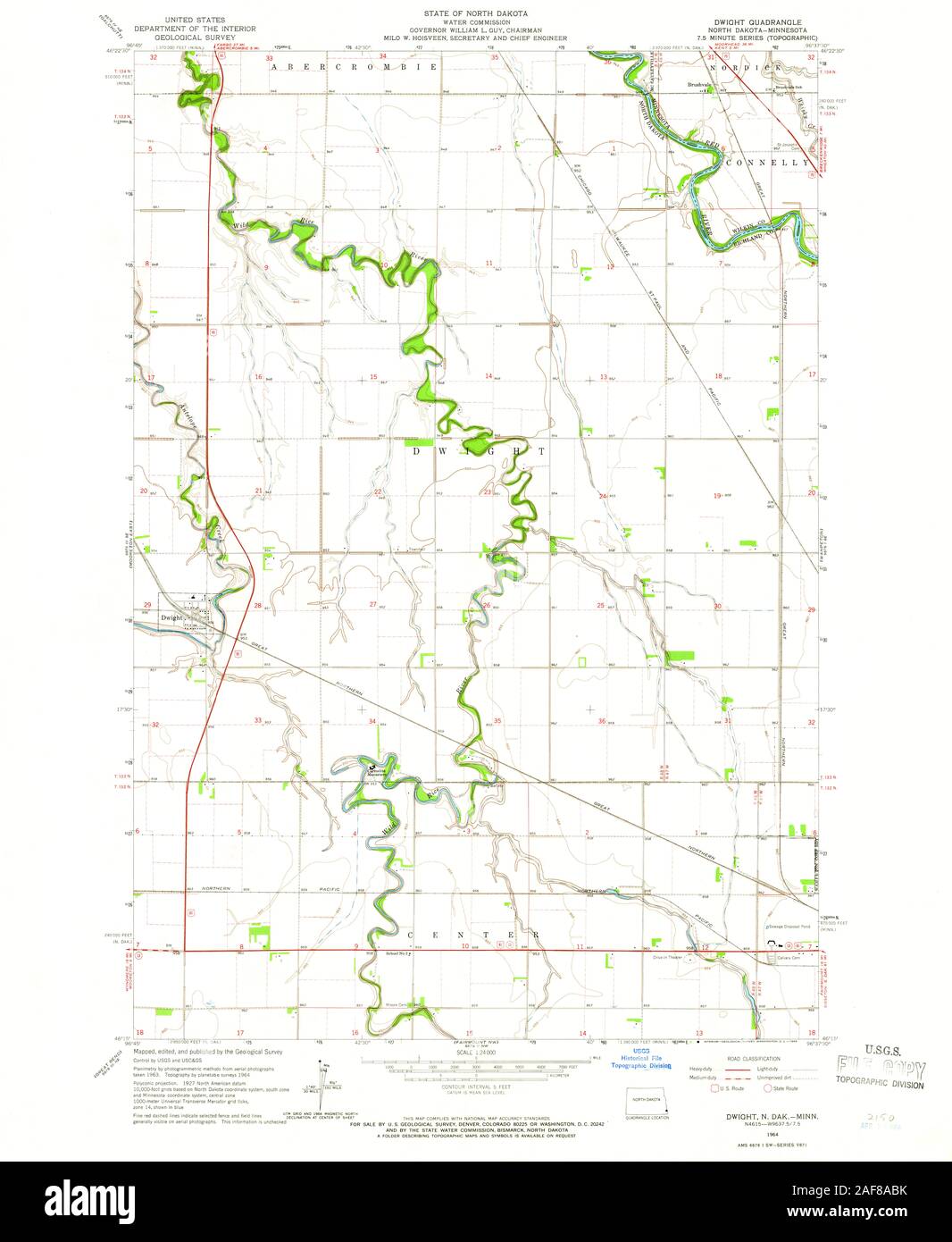 Map of dwight north dakota hi-res stock photography and images - Alamy