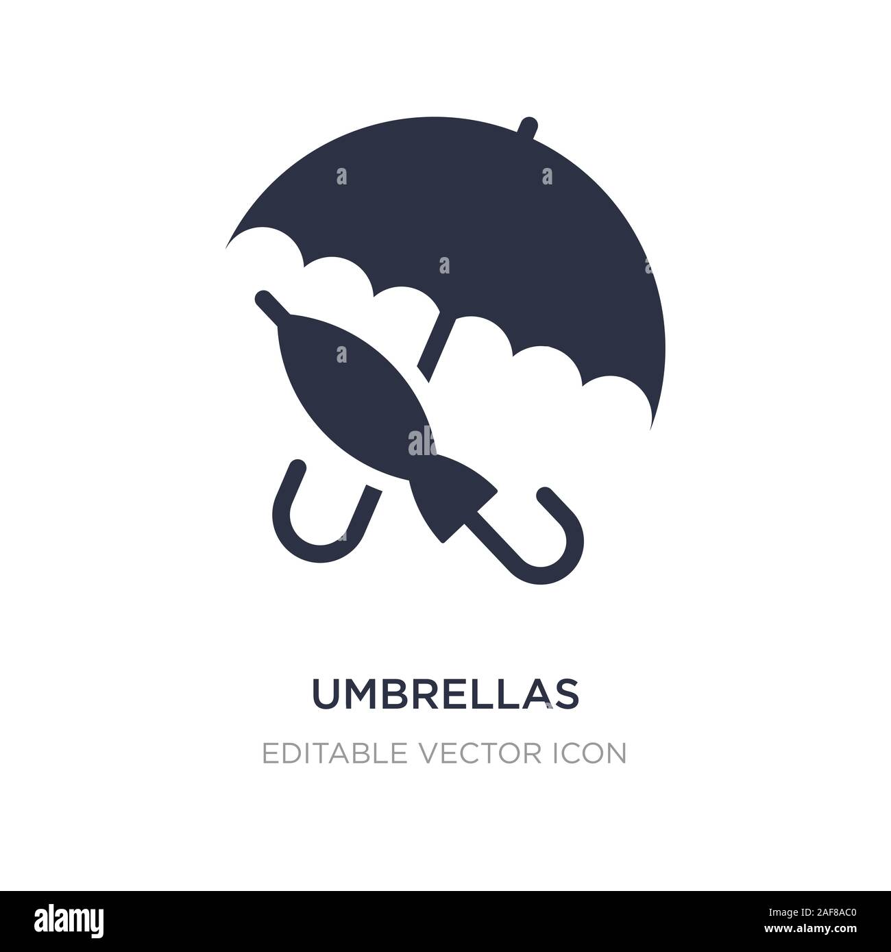 umbrellas icon on white background. Simple element illustration from ...