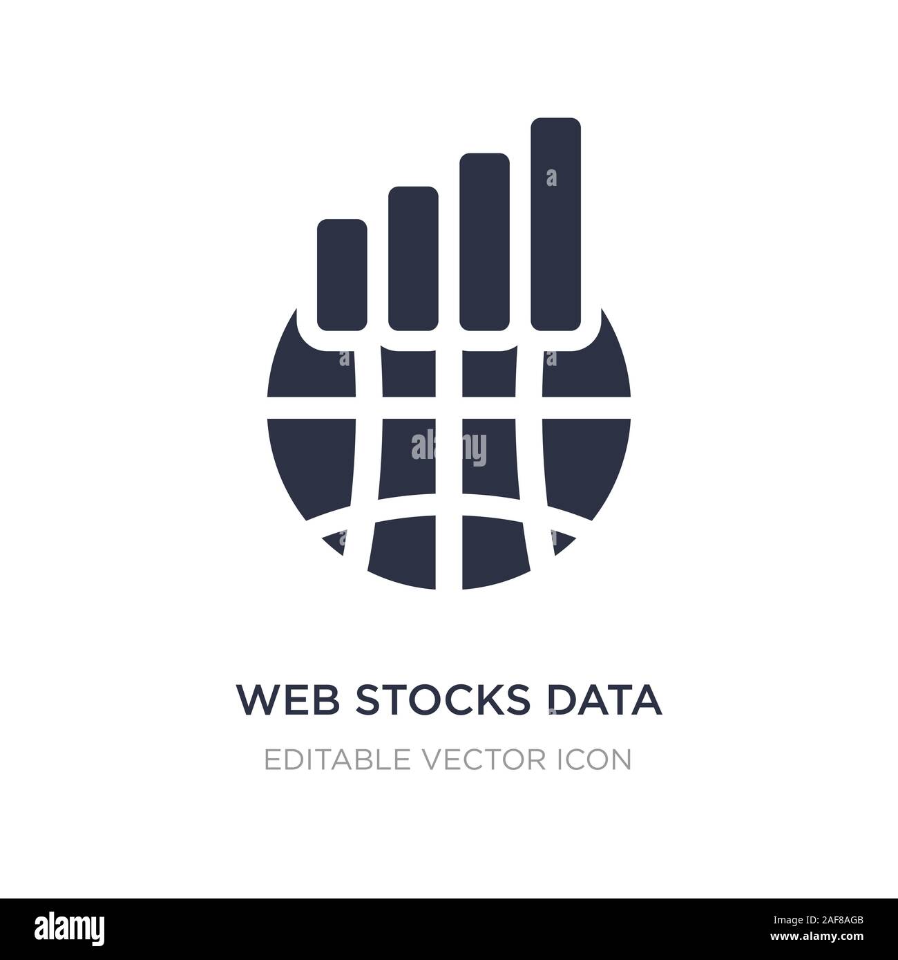 web stocks data line graphic interface icon on white background. Simple ...