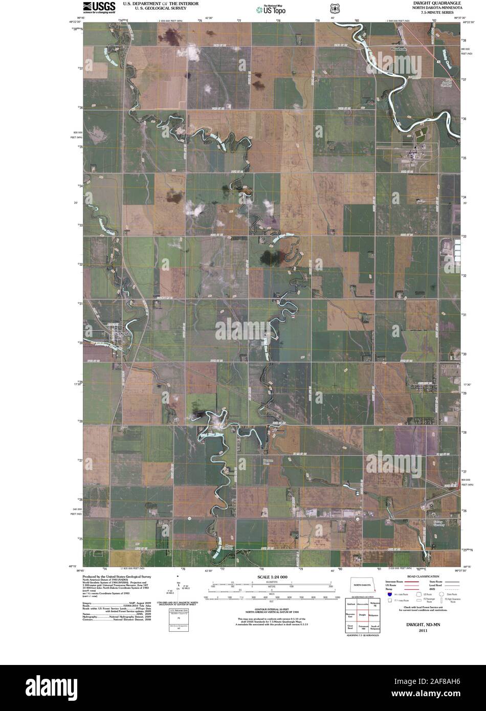 Map of dwight north dakota hi-res stock photography and images - Alamy