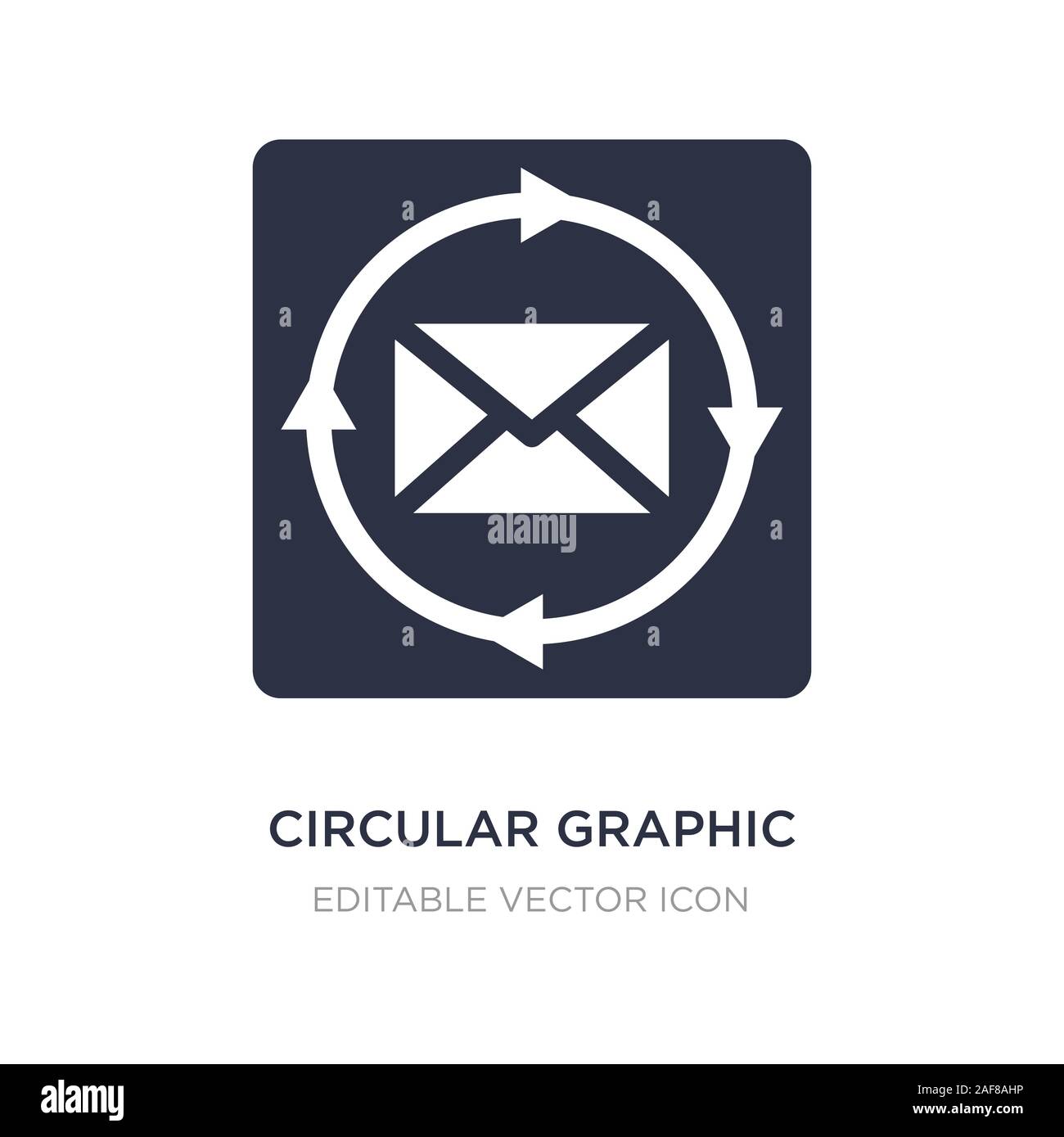 circular graphic icon on white background. Simple element illustration ...