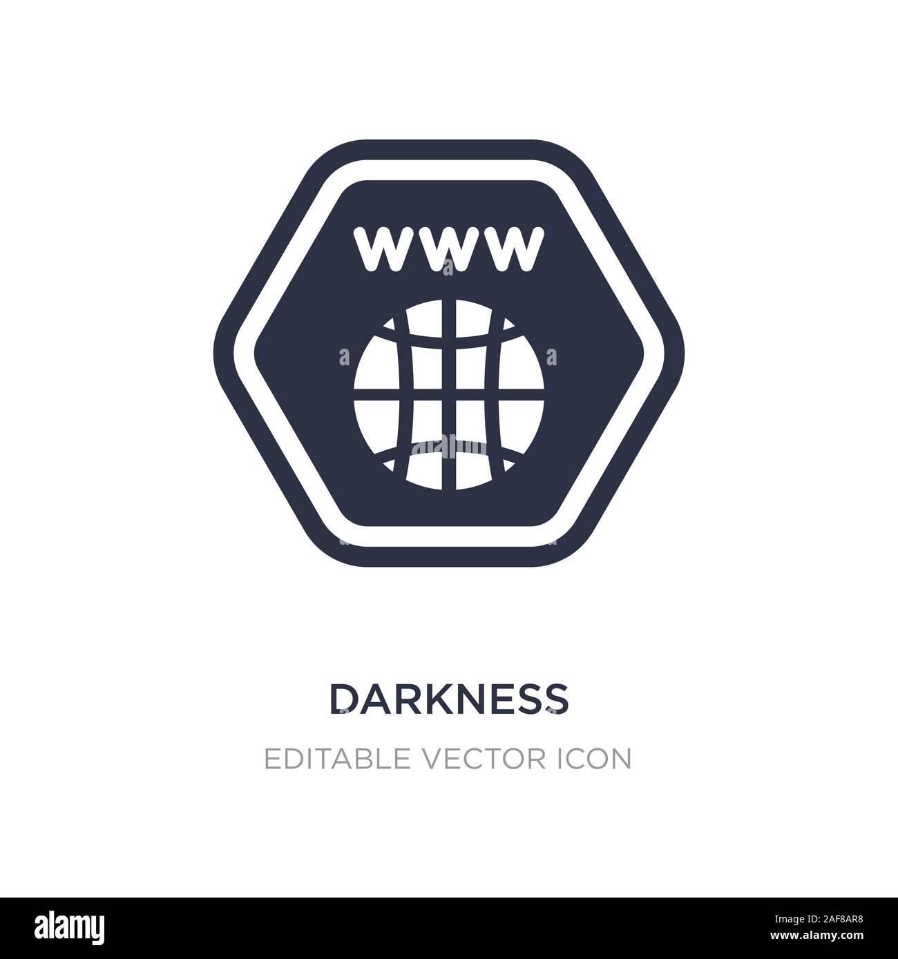 darkness icon on white background. Simple element illustration from Web ...
