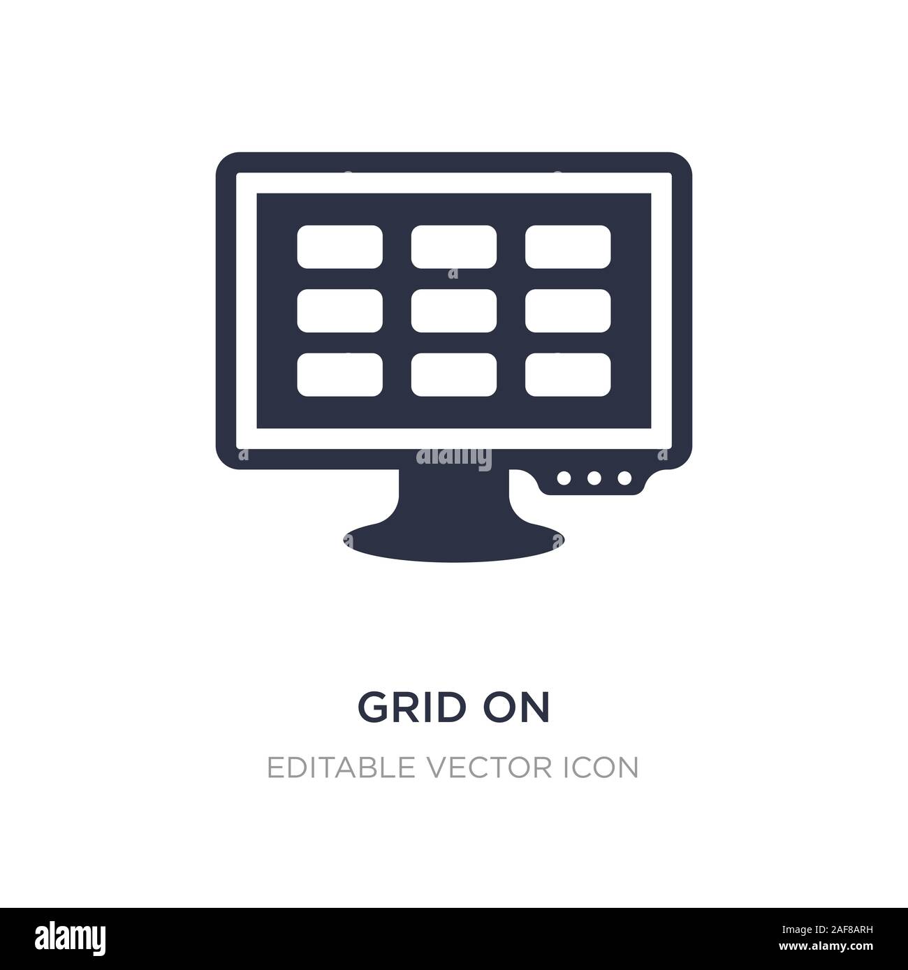 grid on icon on white background. Simple element illustration from Web ...