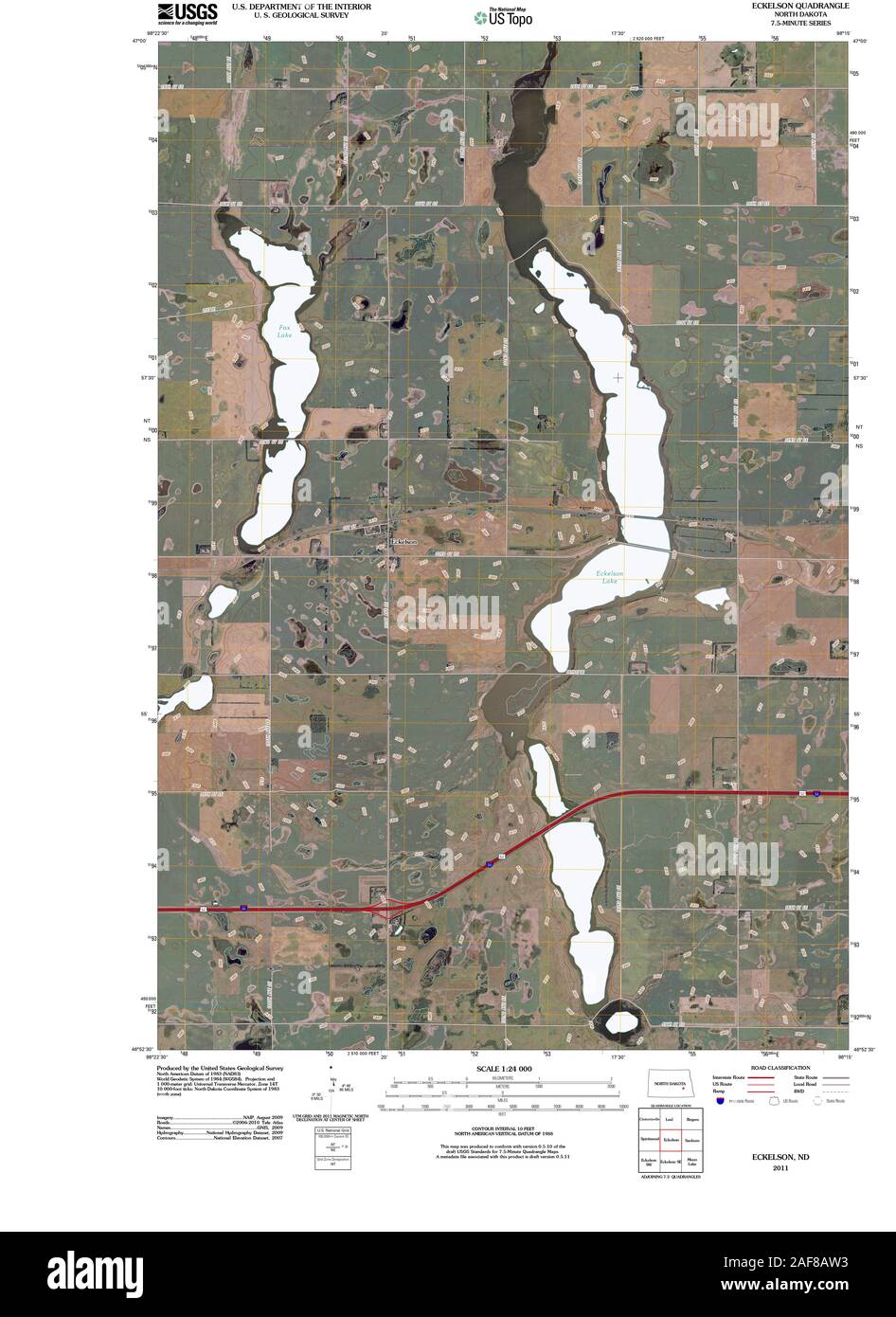 Map of eckelson hi-res stock photography and images - Alamy