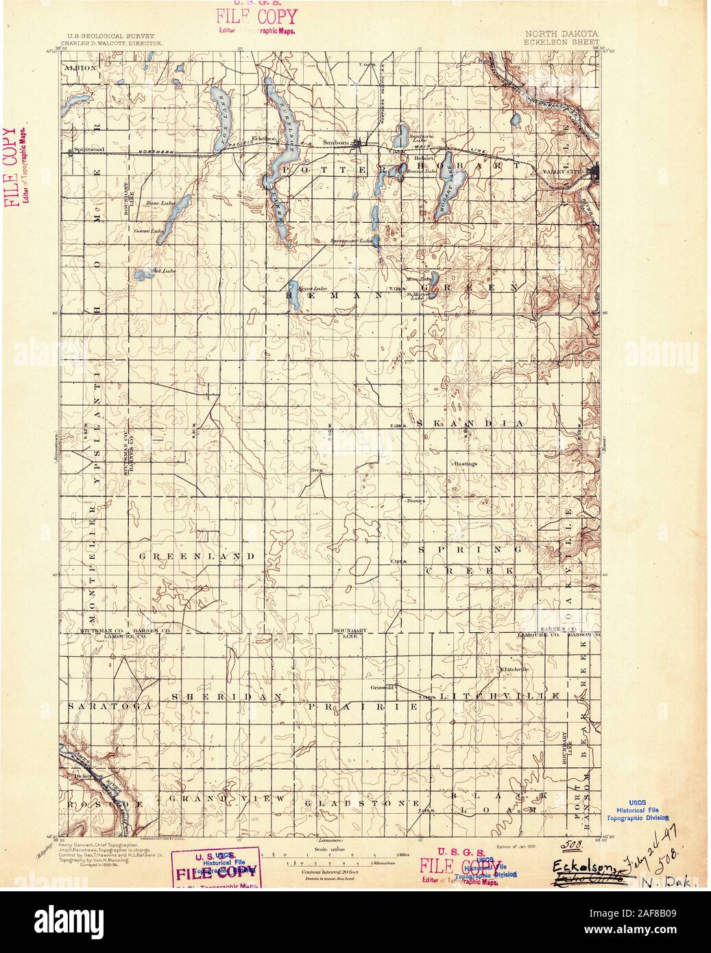 Eckelson map hi-res stock photography and images - Alamy