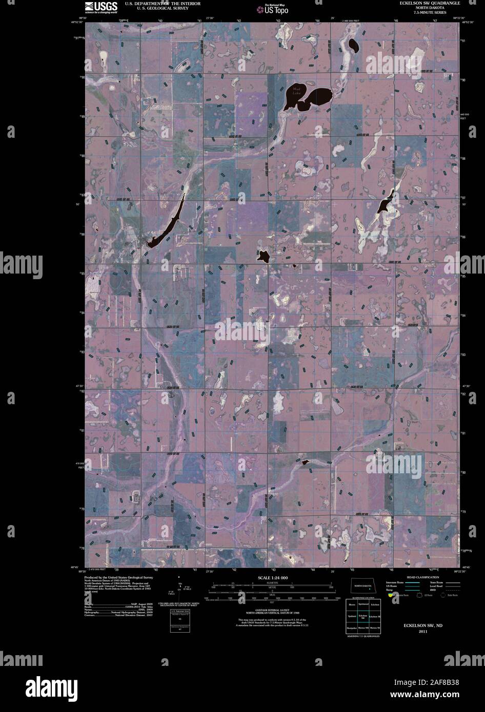 Map of eckelson hi-res stock photography and images - Alamy