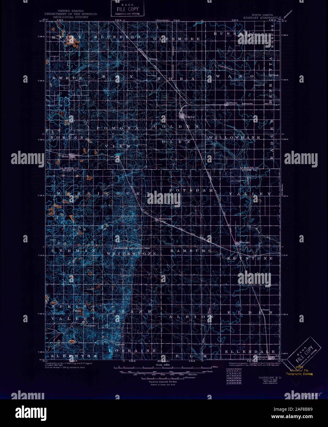 Map of edgeley hi-res stock photography and images - Alamy