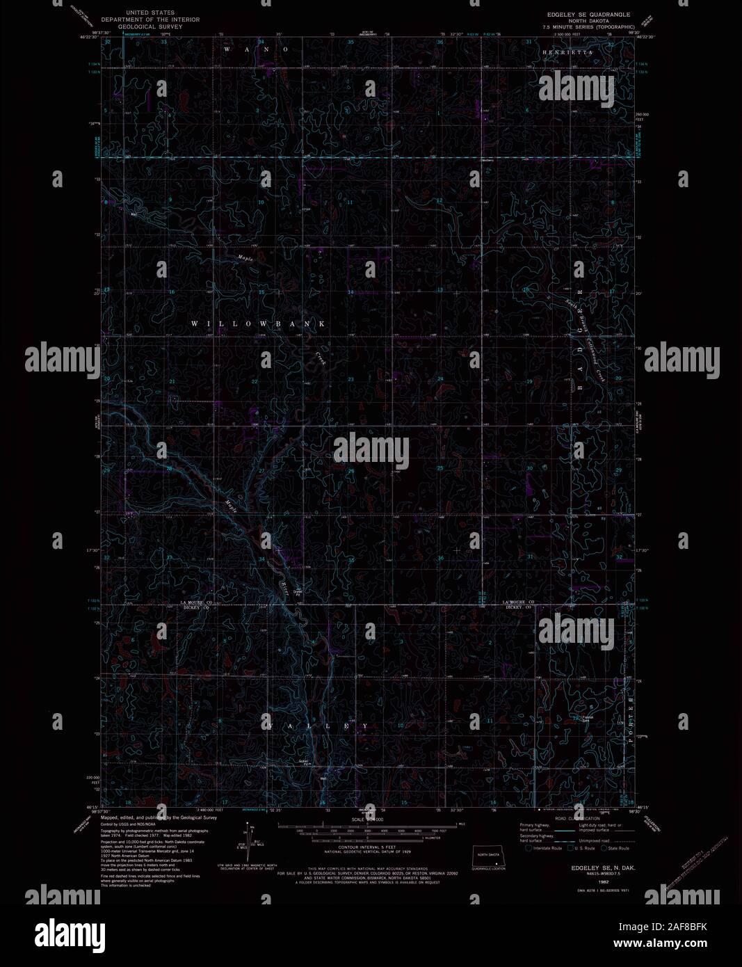 Map of edgeley hi-res stock photography and images - Alamy