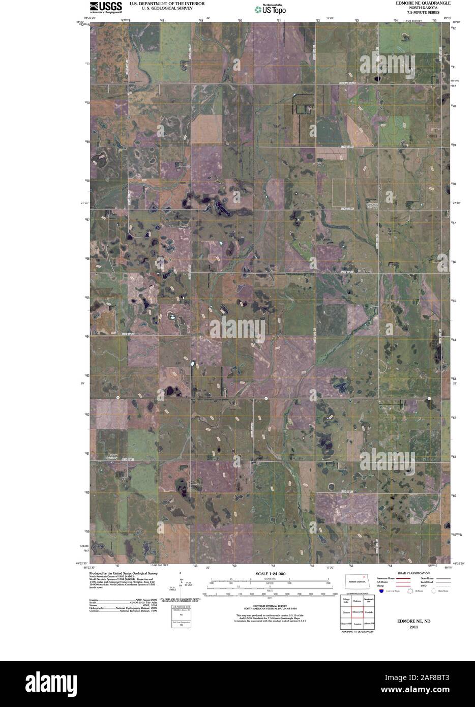 Map of edmore north dakota hi-res stock photography and images - Alamy