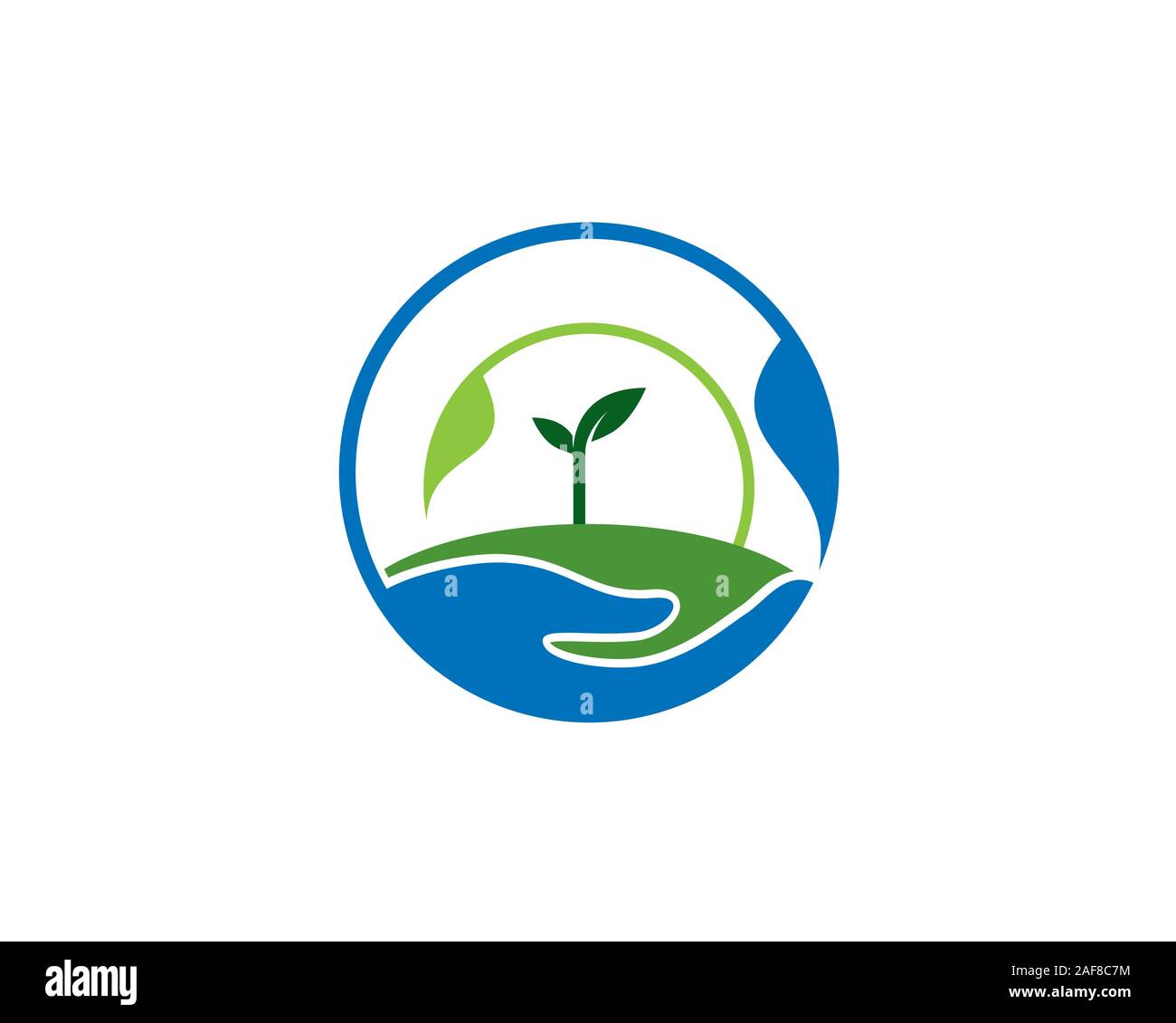 Holding world in palm Stock Vector Images - Alamy