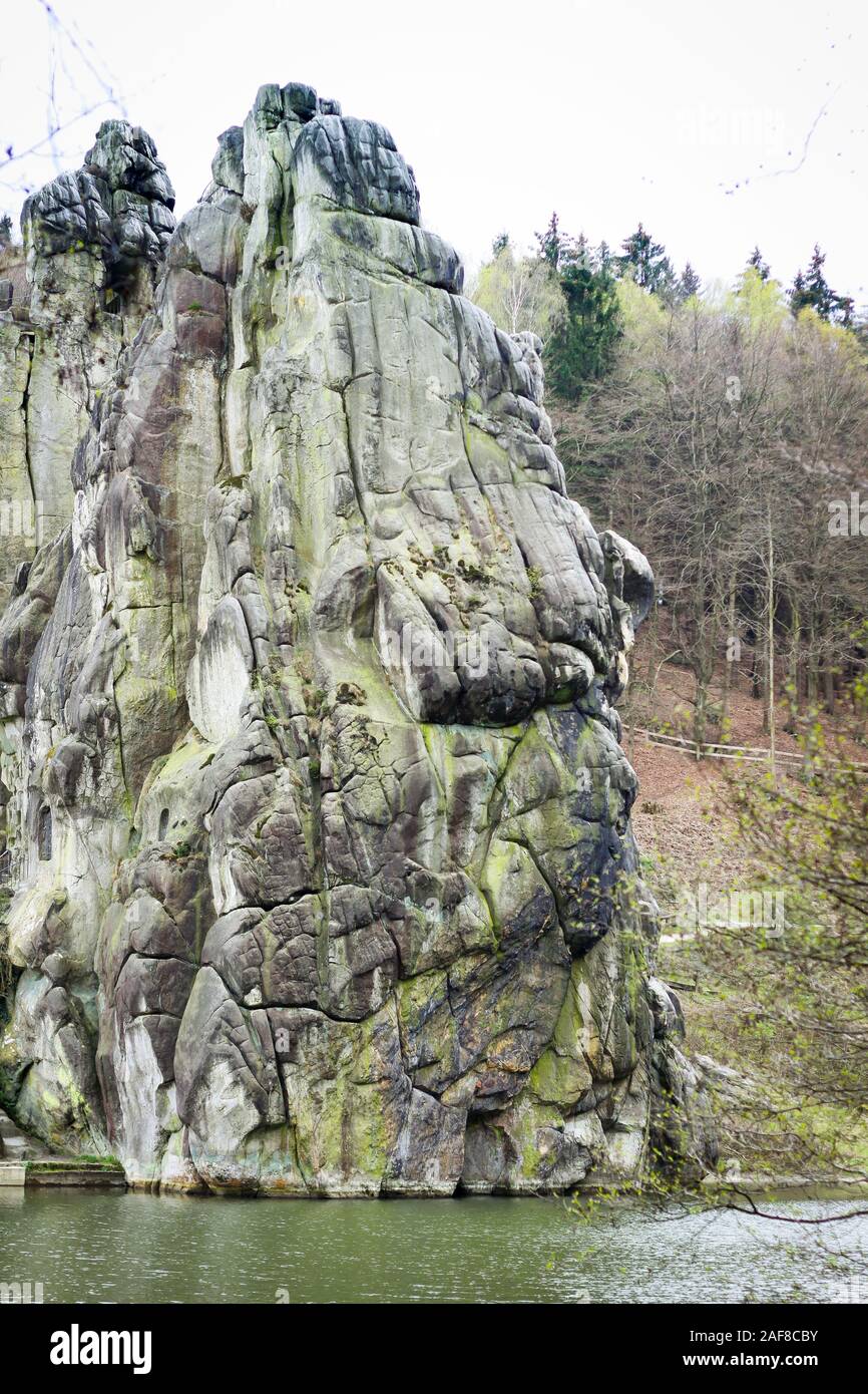 View of the front from the extern stones near Bielefeld,NRW,Germany ...