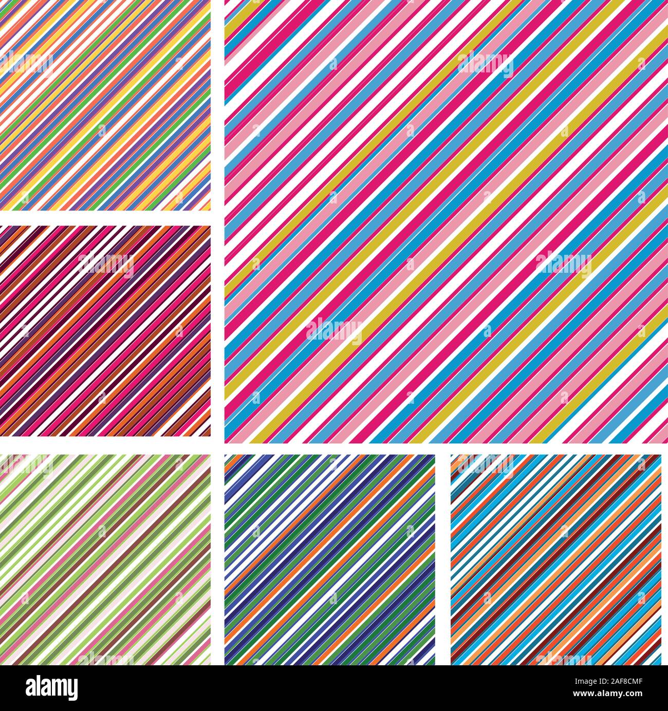 Set of abstract colorful backgrounds with strips, part 6, vector ...