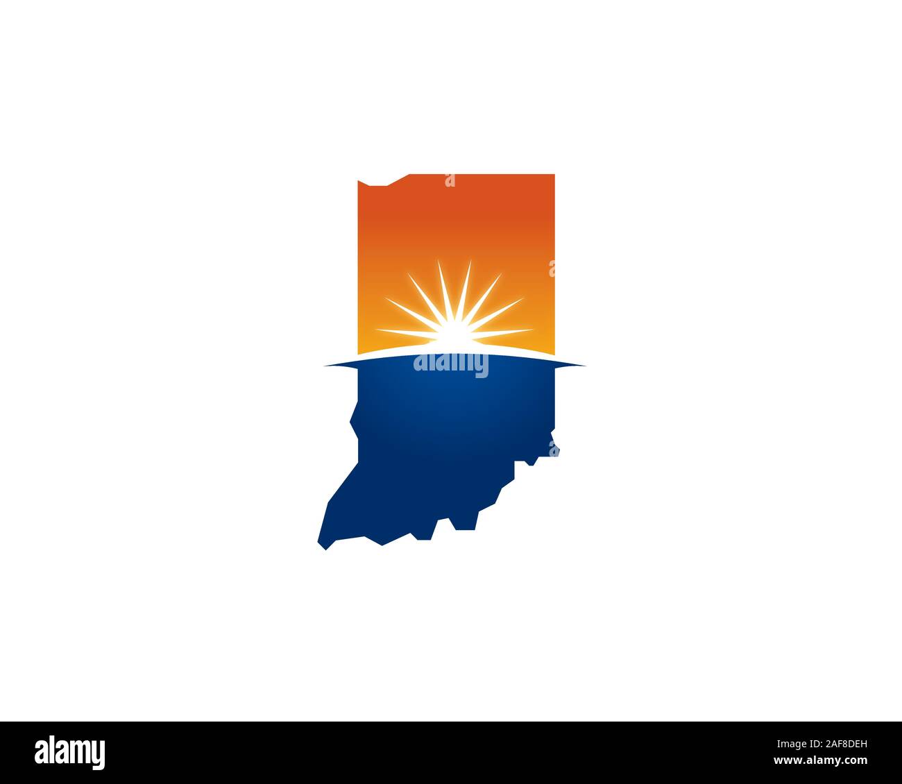 Sunrise landscape usa Stock Vector Images - Alamy