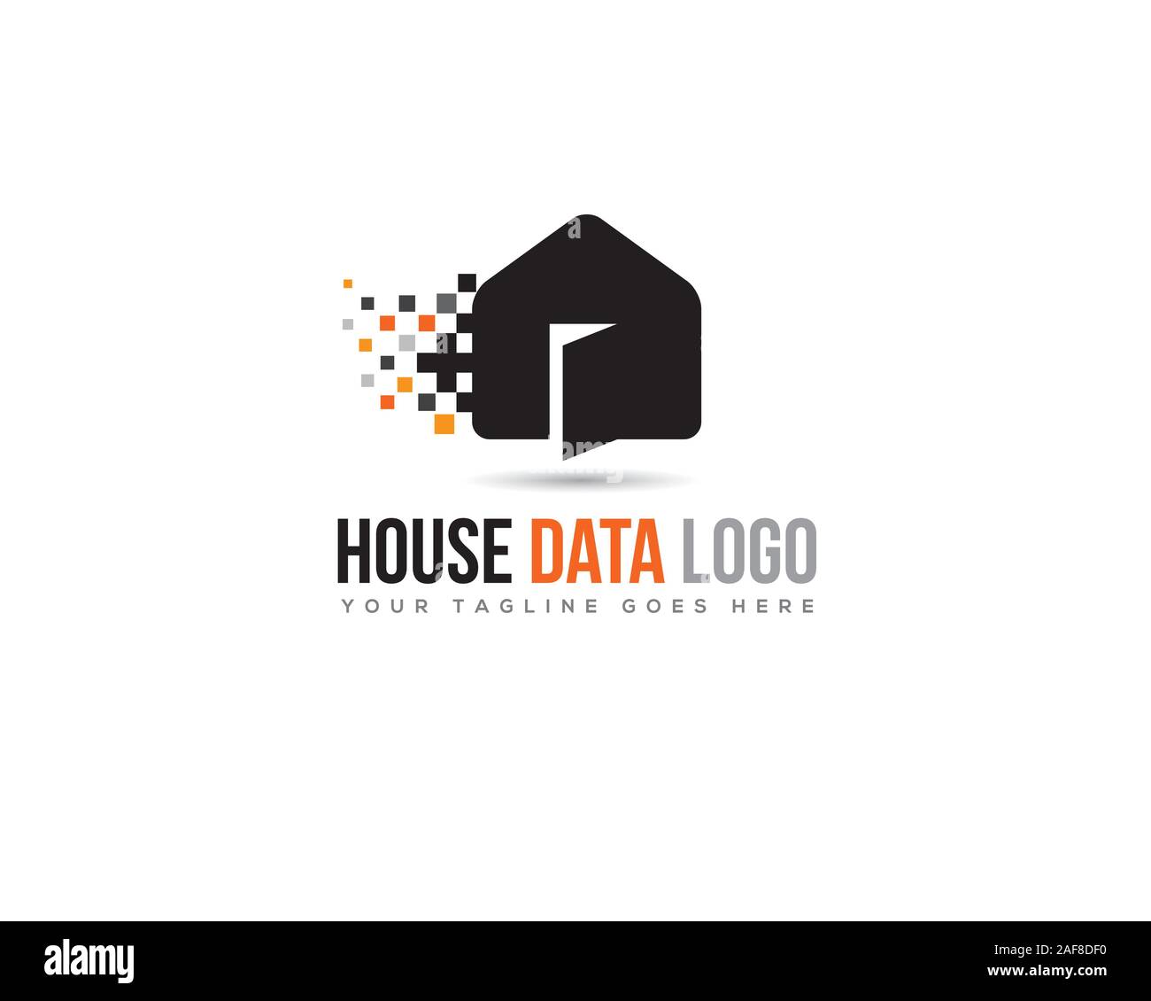 HOUSE DATA REAL ESTATE MORTGAGE LOGO Stock Vector Image & Art - Alamy