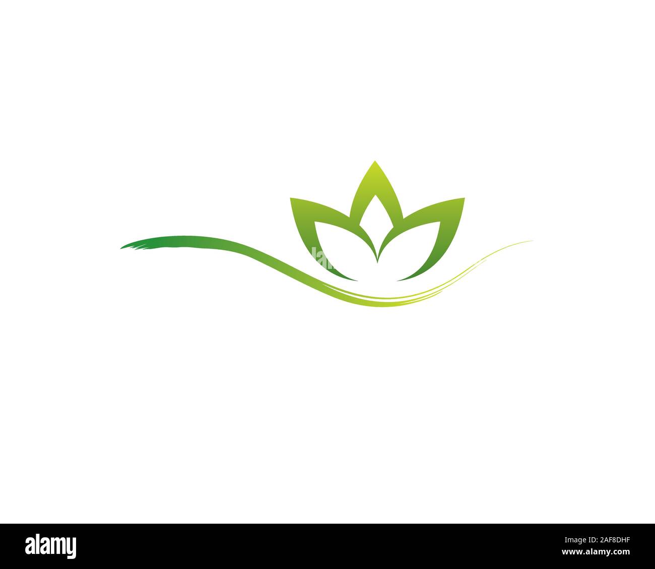 Green water plant flowing Stock Vector Images - Alamy