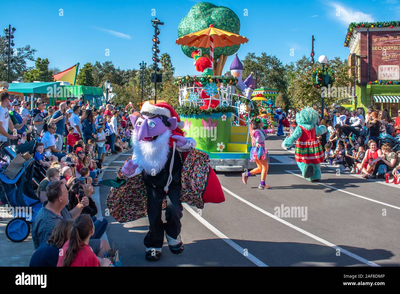 Orlando, Florida. December 07, 2019. Count Von Count in Sesame Street ...