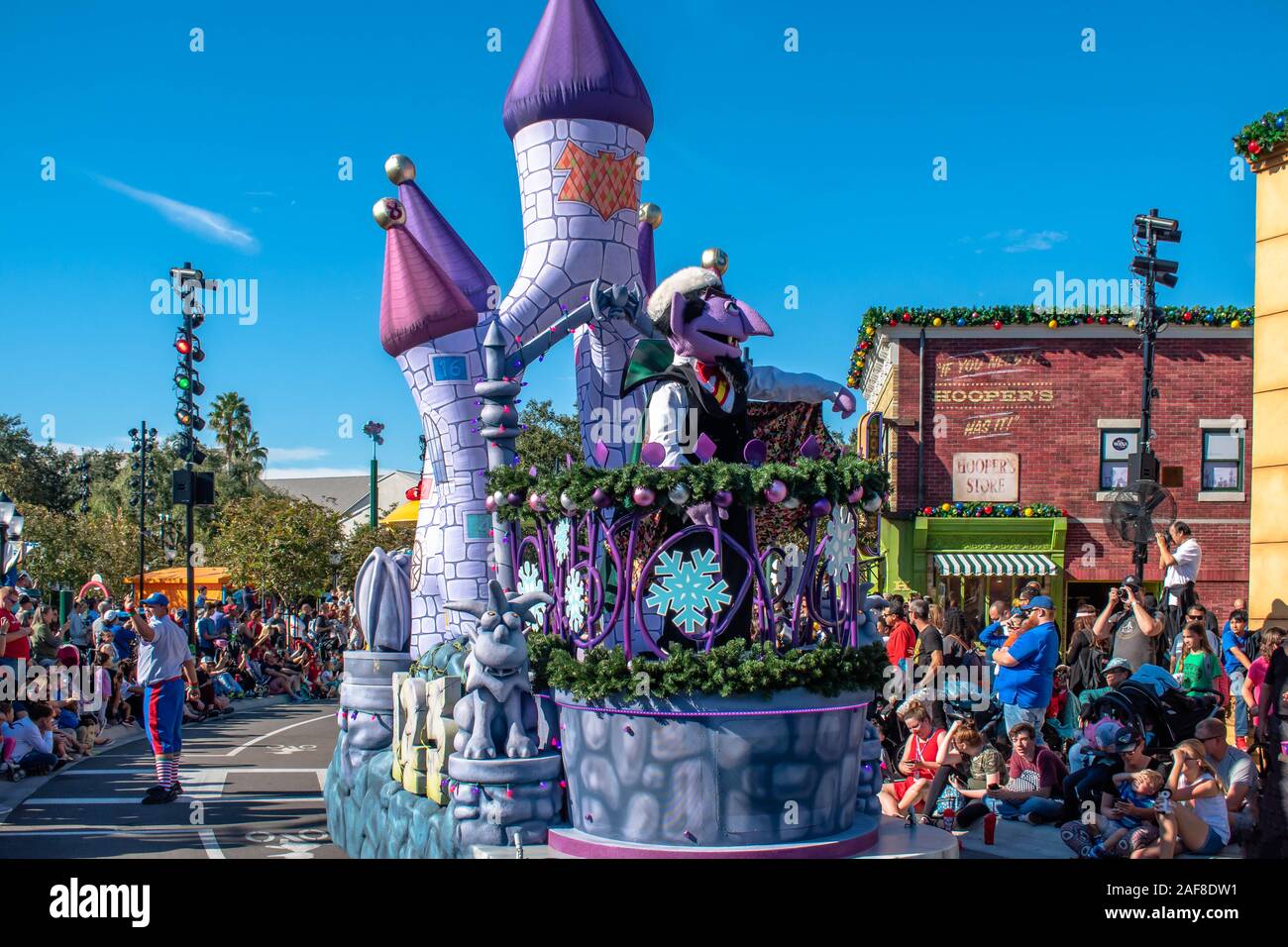 Orlando, Florida. December 07, 2019. Count Von Count in Sesame Street ...