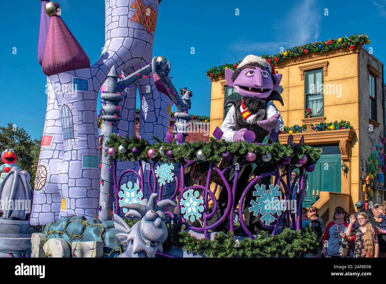 Orlando, Florida. December 07, 2019. Count Von Count in Sesame Street ...