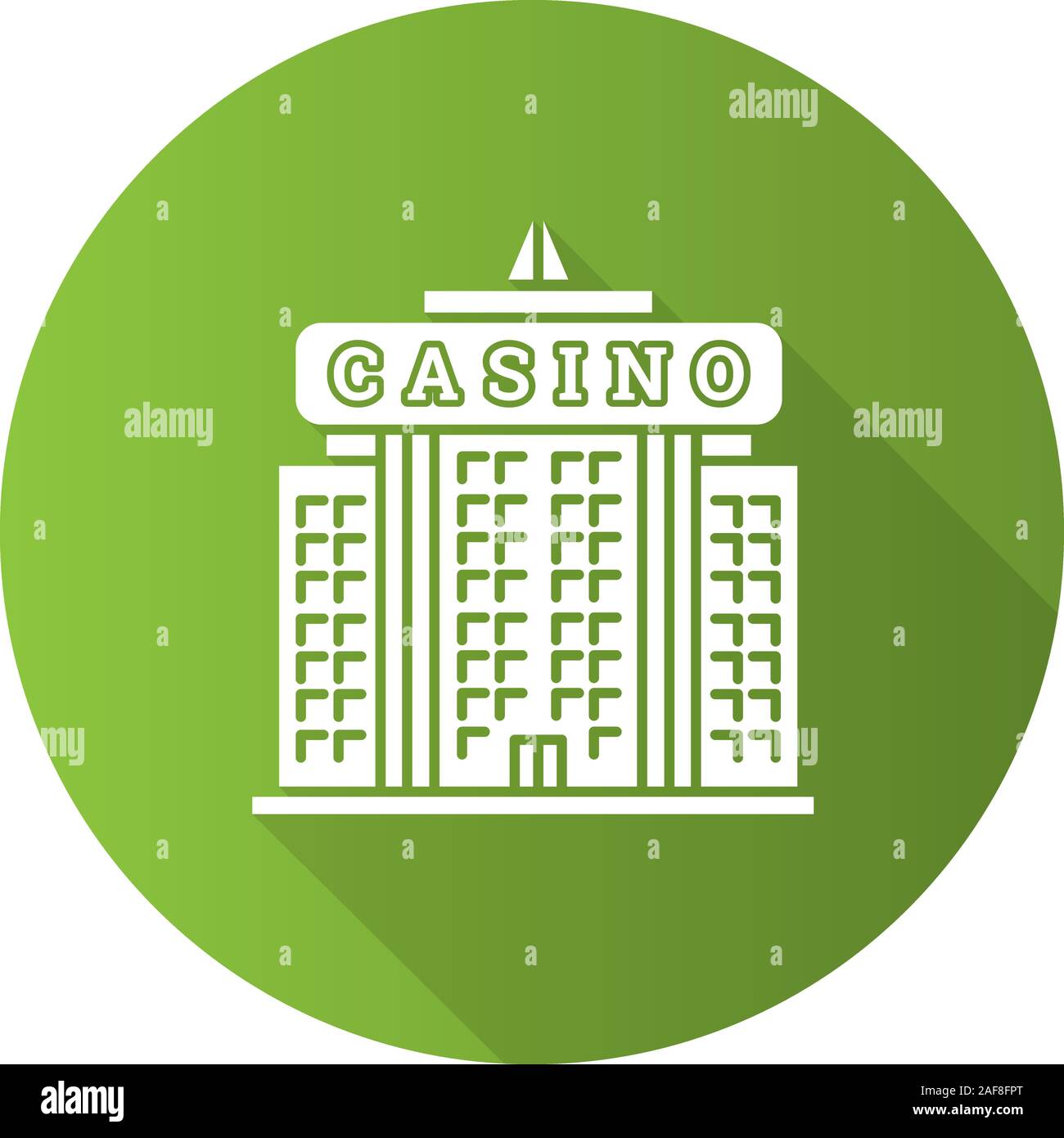 Casino building flat design long shadow glyph icon. Hotel. Vector ... Casino building flat design long shadow glyph icon. Hotel. Vector ...