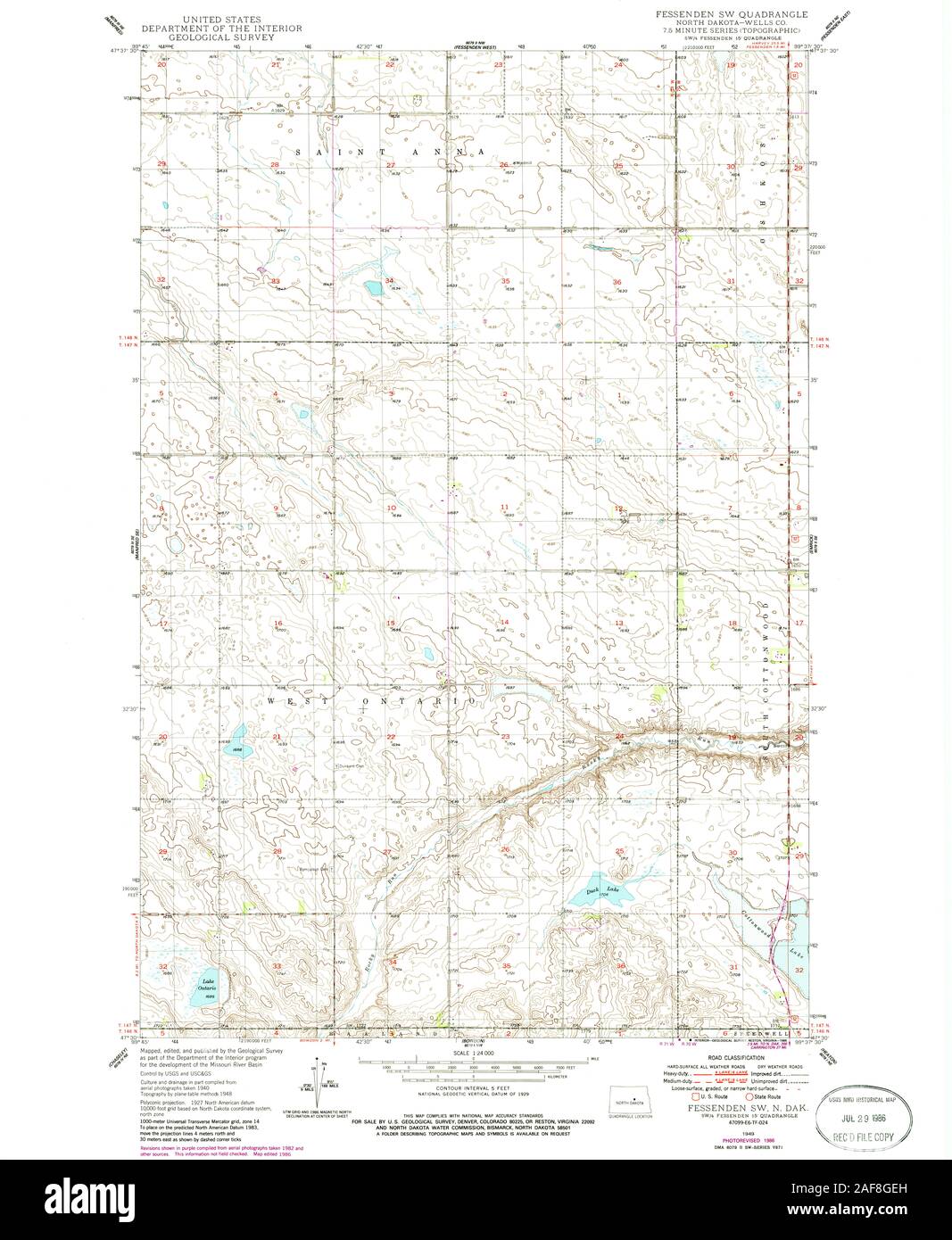 Fessenden map hi-res stock photography and images - Alamy