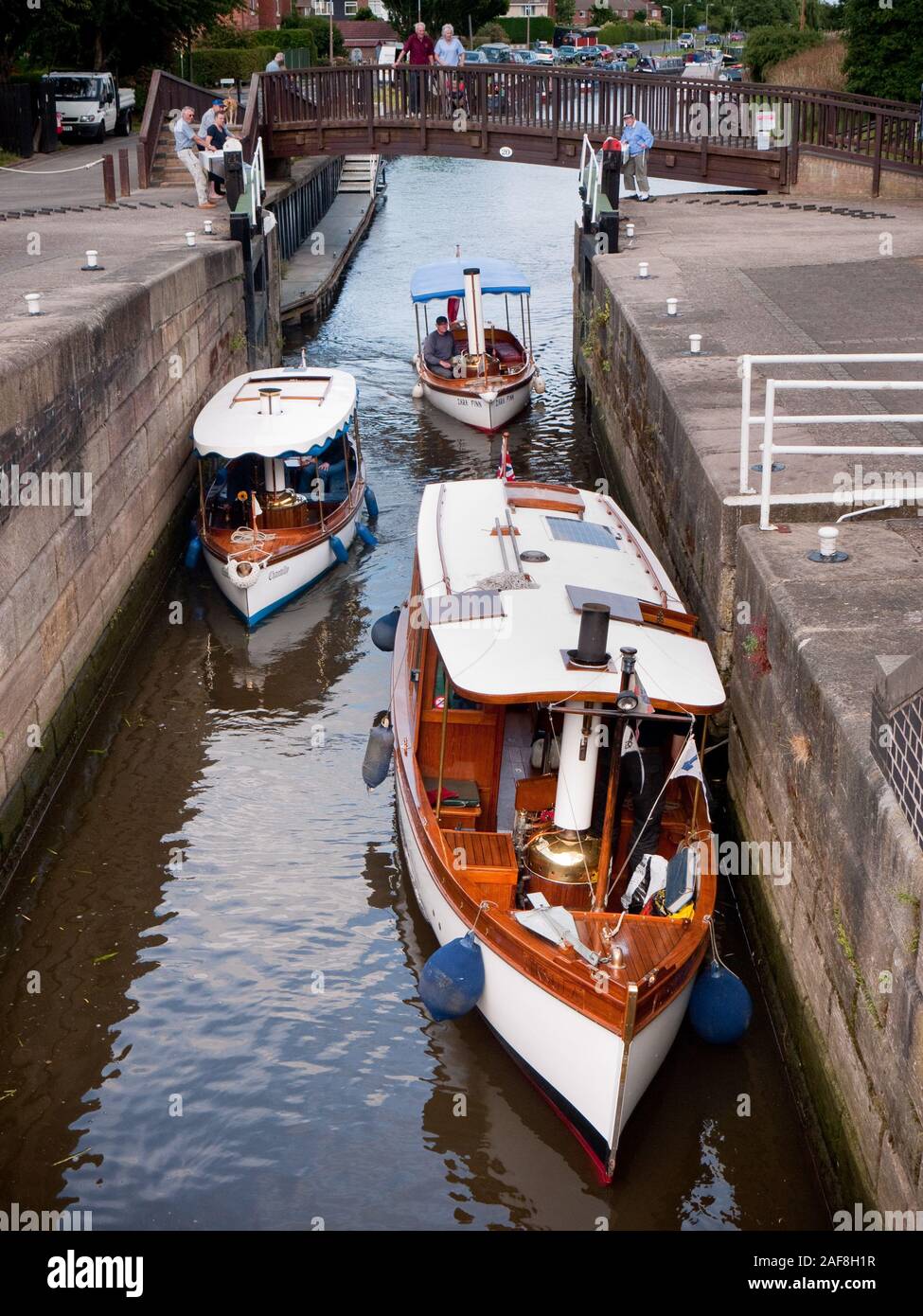 Steam Boats on the River Trent near Beeston Lock Stock Photo - Alamy