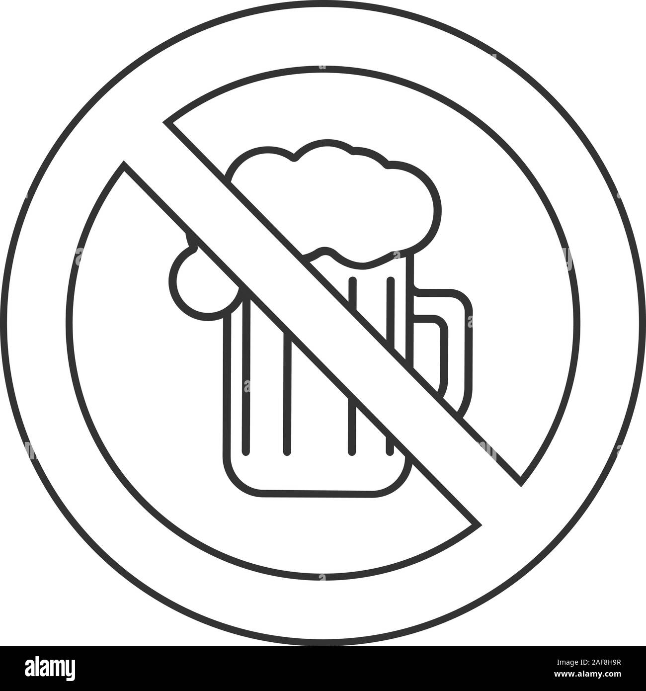 Alcohol ban sign Black and White Stock Photos & Images - Alamy