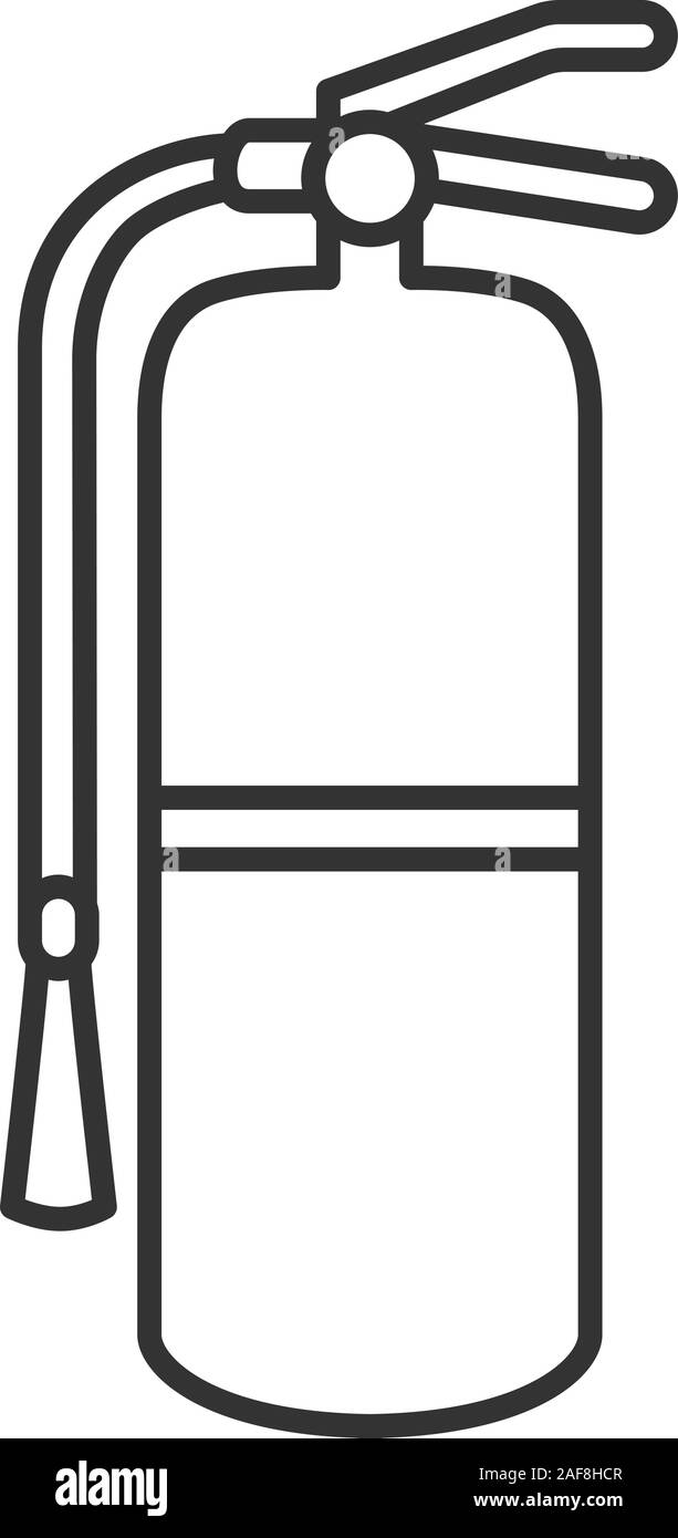 Fire extinguisher linear icon. Firefighting equipment. Thin line ...