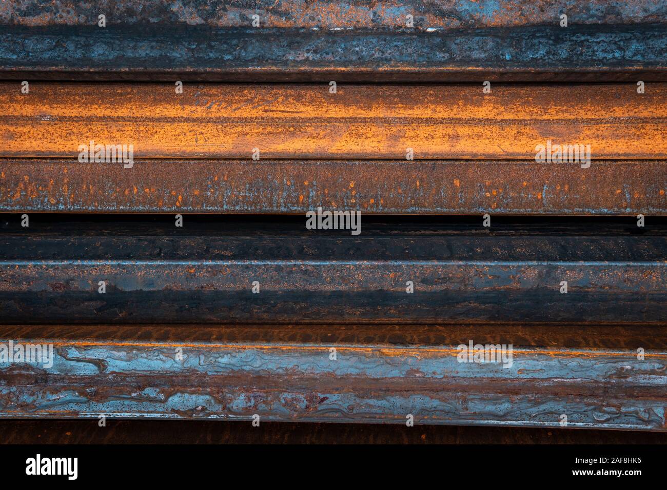 Steel bar for construction.Metal pipe profile. Stock photo of metal ...