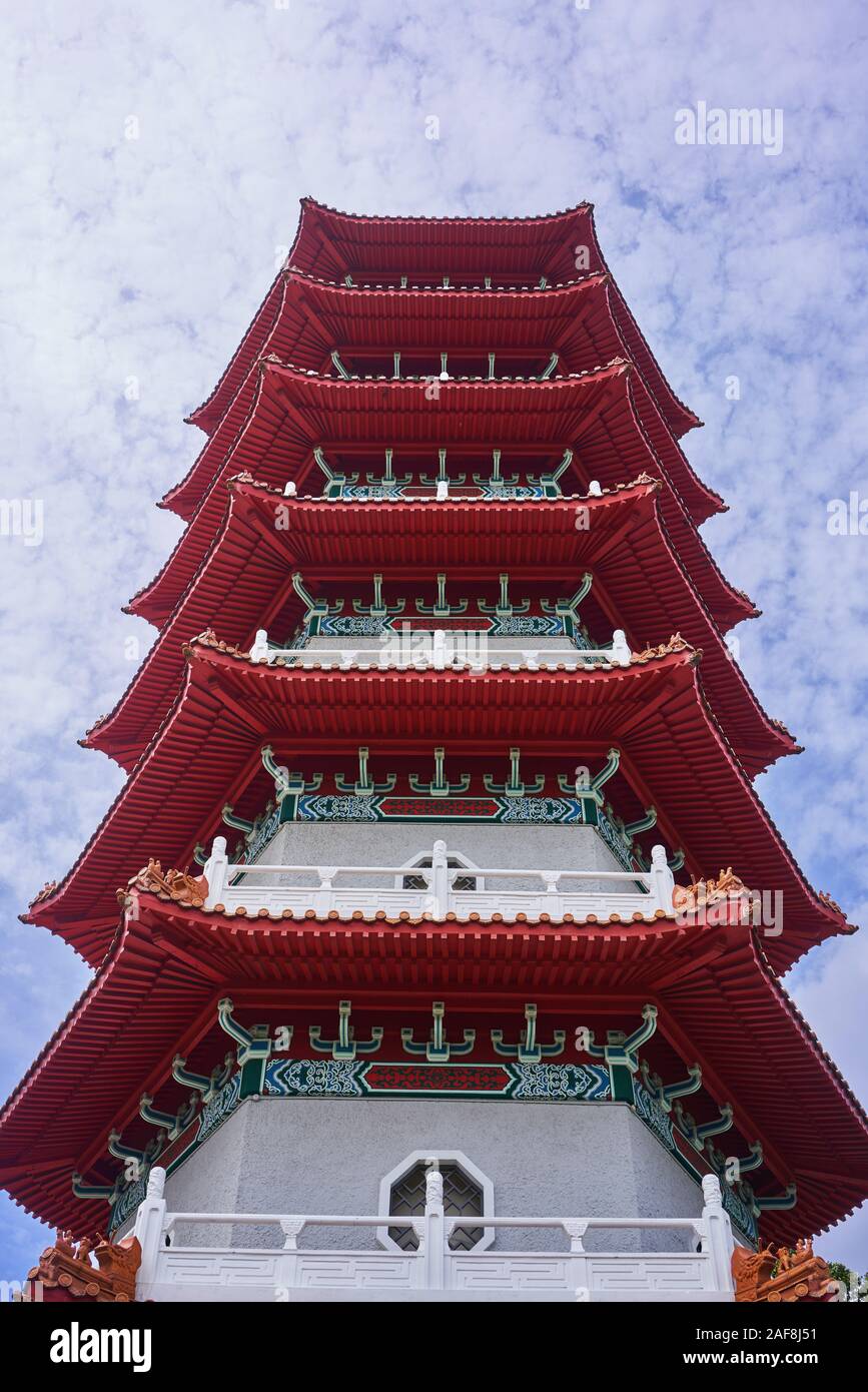 Tall Pagoda at Chinese Garden on Jurong Lake, Singapore Stock Photo - Alamy