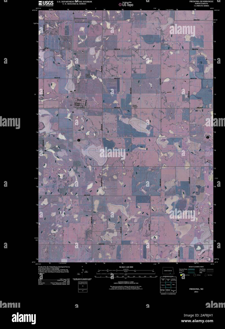 Map of fredonia north dakota hi-res stock photography and images - Alamy