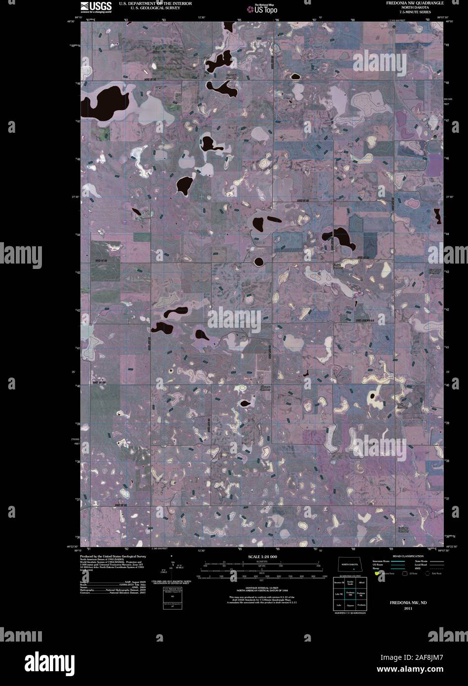 Map of fredonia north dakota hi-res stock photography and images - Alamy