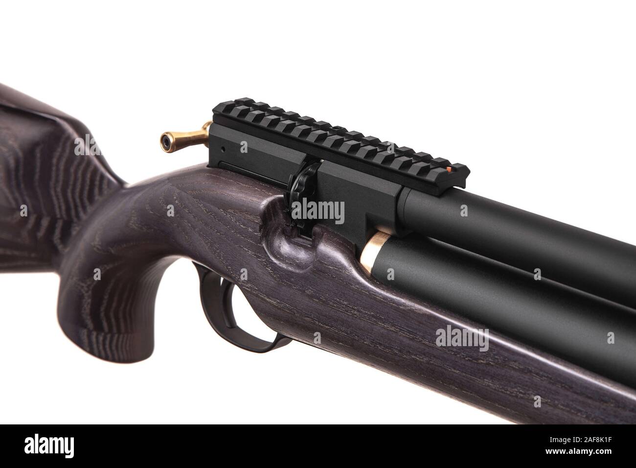 Pneumatic rifle isolated on white background Stock Photo - Alamy