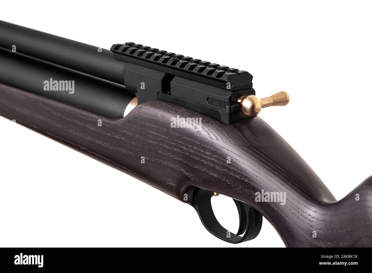 Pneumatic rifle isolated on white background Stock Photo - Alamy
