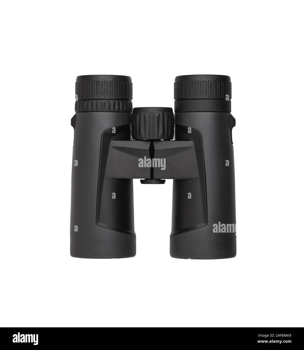 Modern binoculars isolated on white background. Optical device for long ...