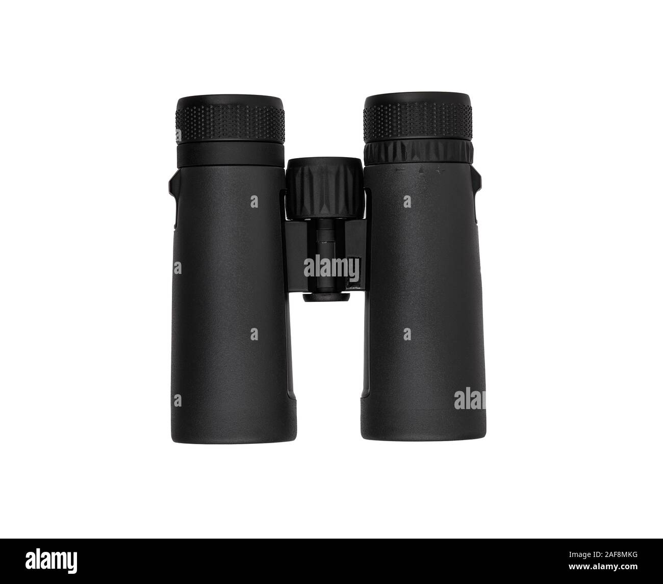 Modern binoculars isolated on white background. Optical device for long ...