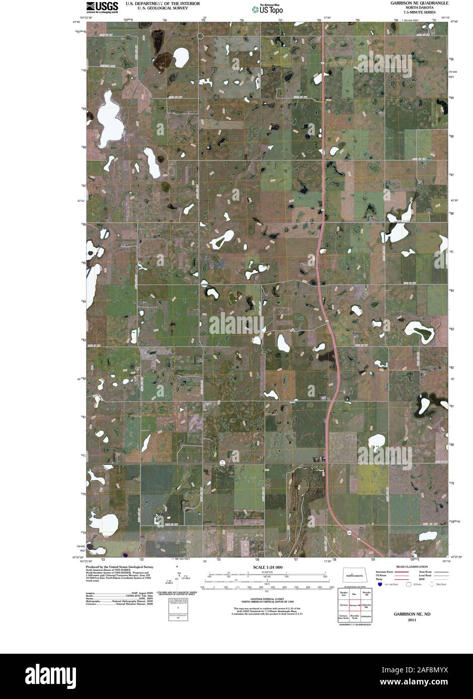 Map of garrison Cut Out Stock Images & Pictures - Alamy