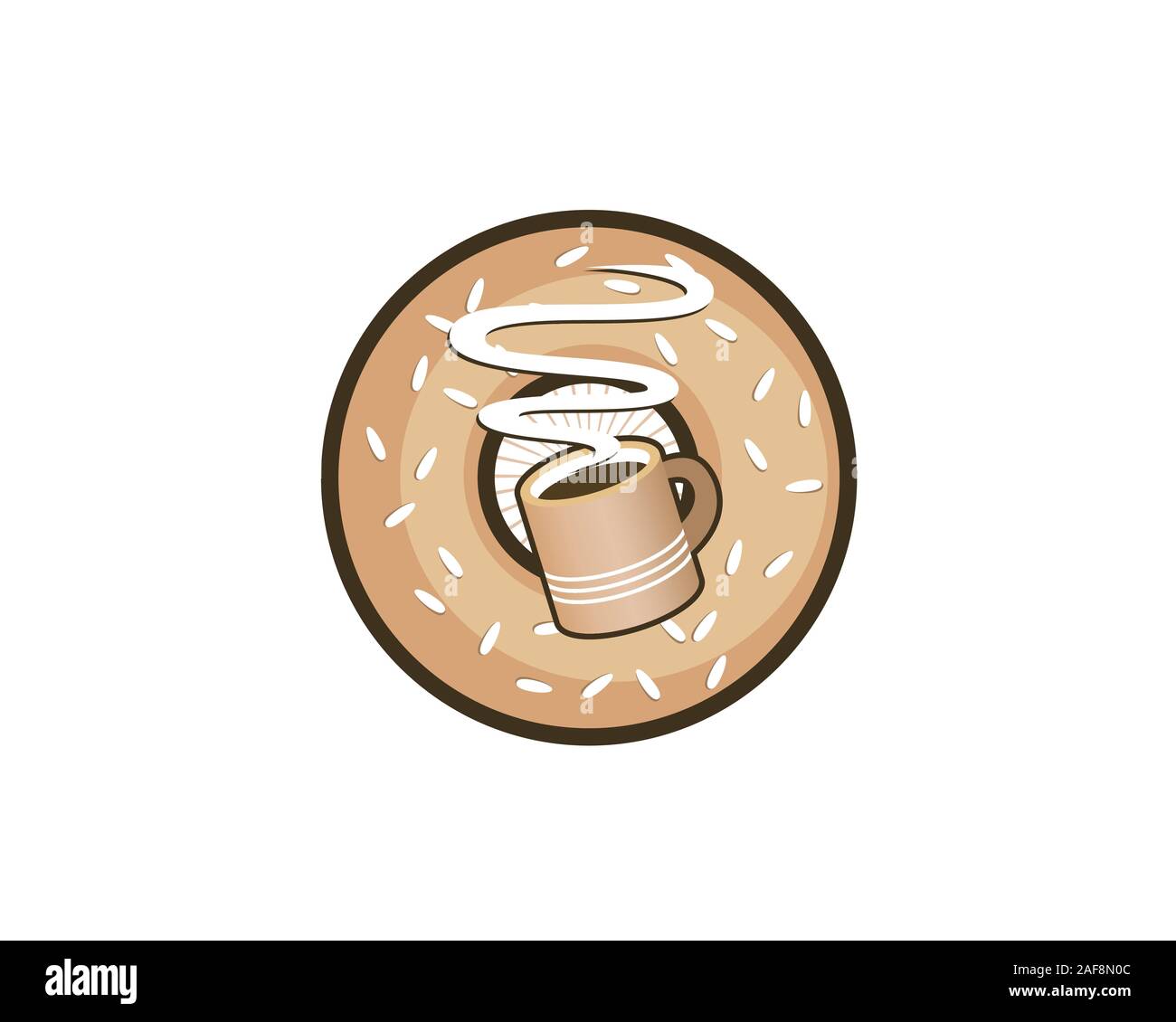 Fresh delicious bakery donut Stock Vector Images - Alamy