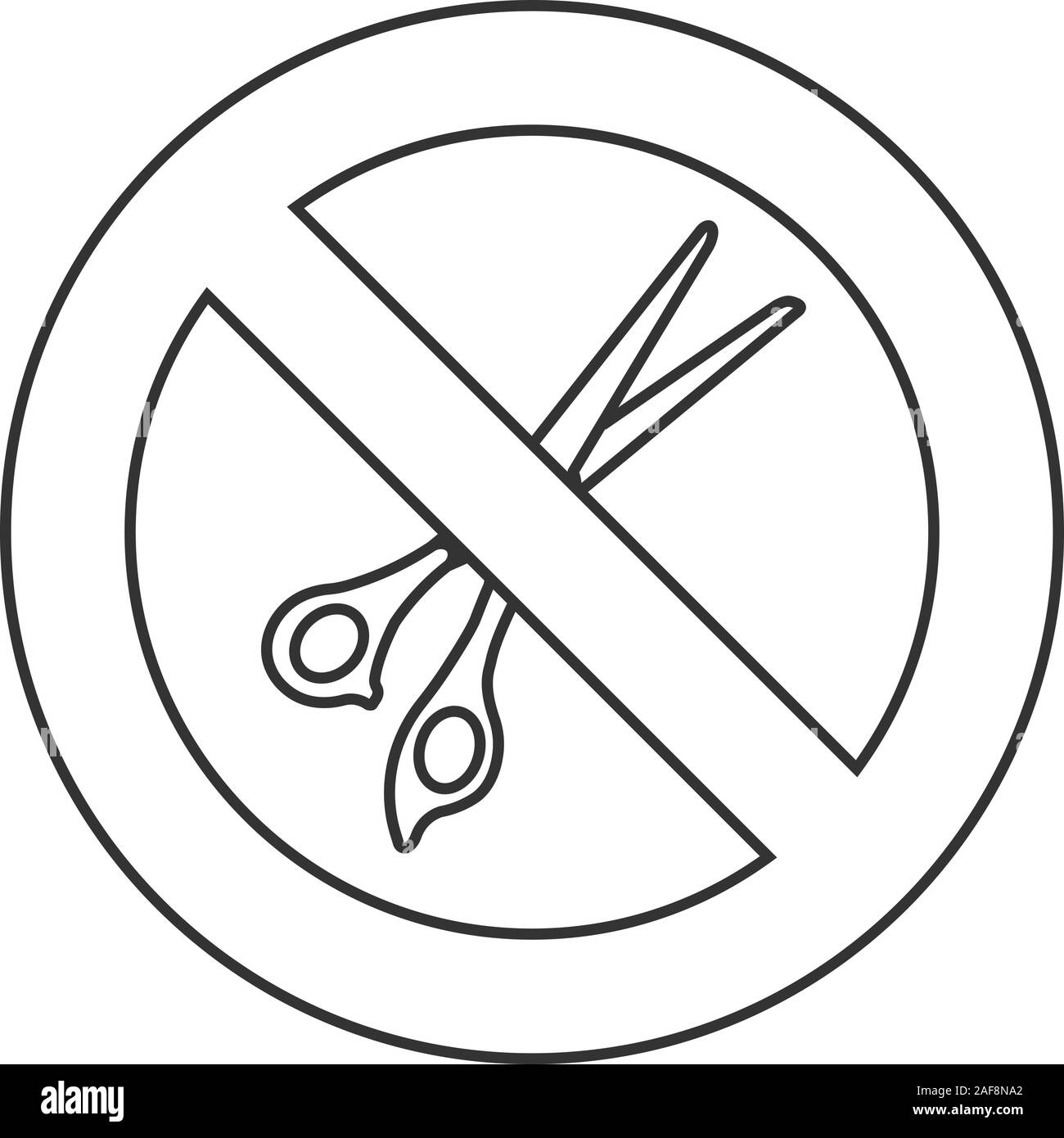 No cutting sign Stock Vector Images - Alamy