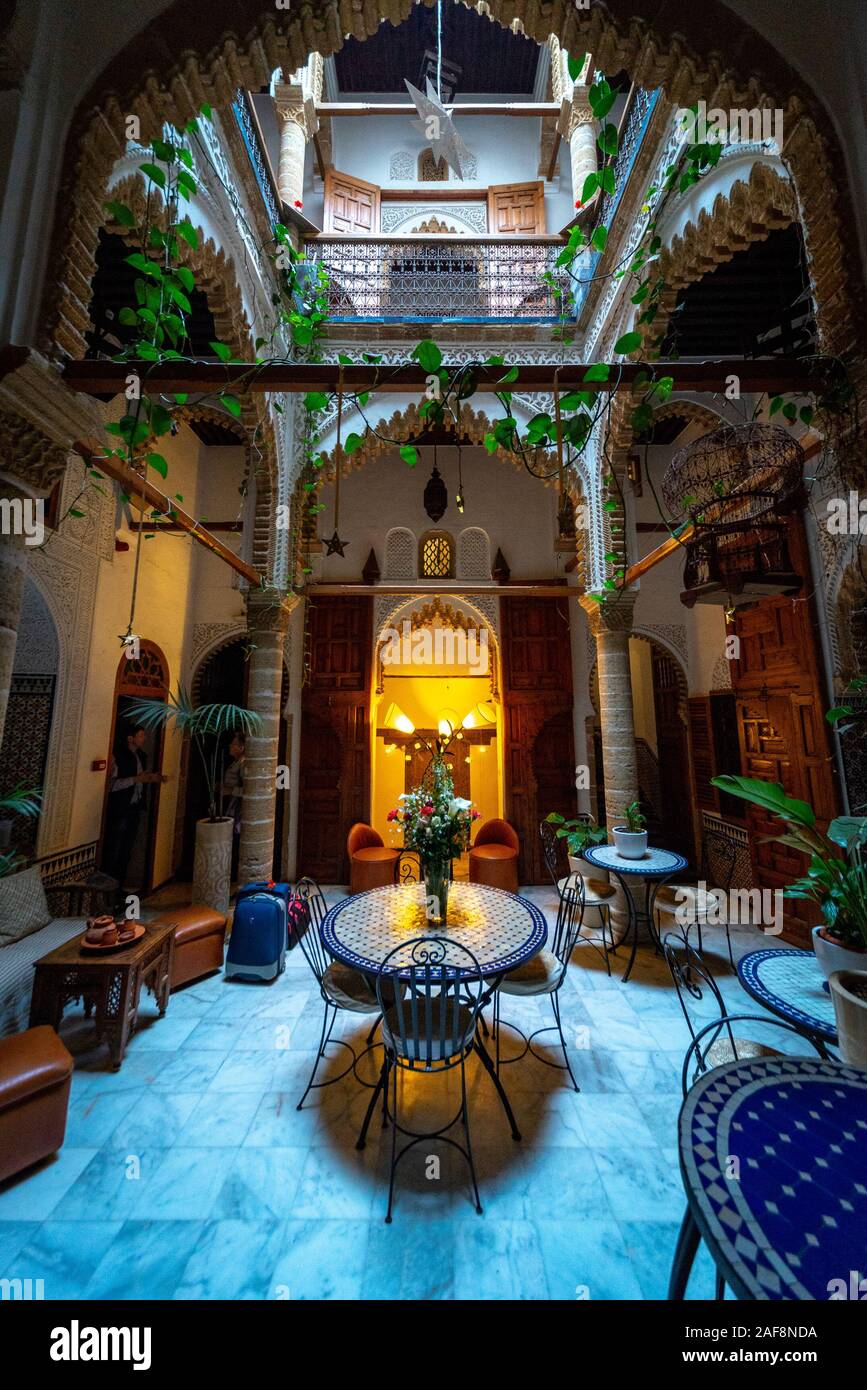 walking through the streets of the cities of Morocco. marrakech, rabat ...