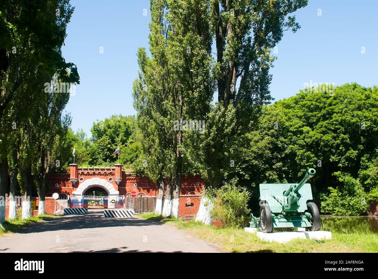 Main gate to old star fortress in baltysk Stock Photo - Alamy