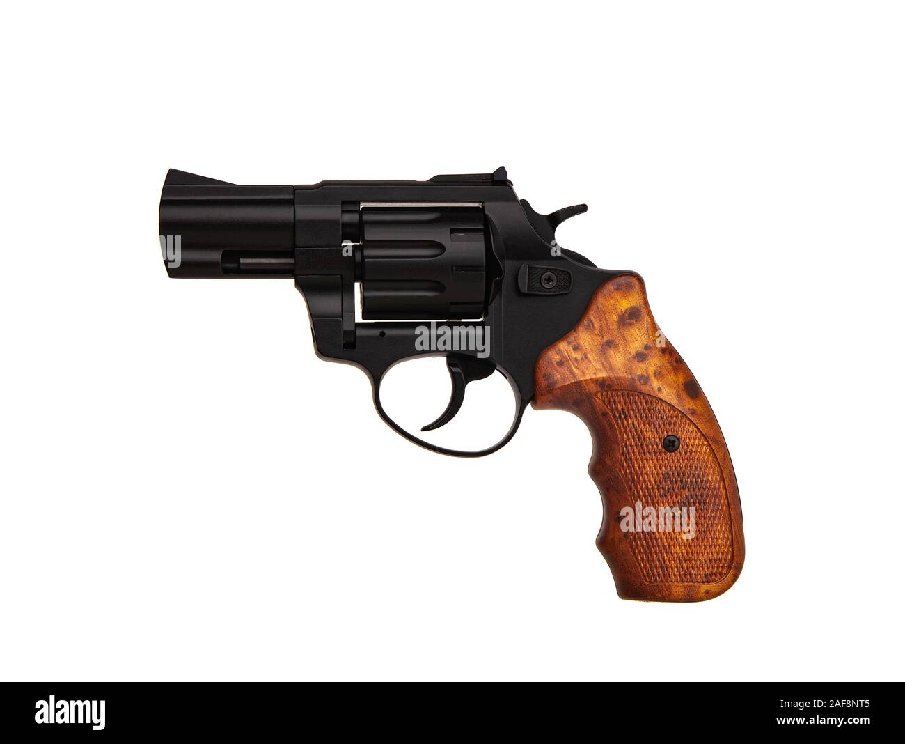 Gun pistol revolver isolated on white background Stock Photo - Alamy