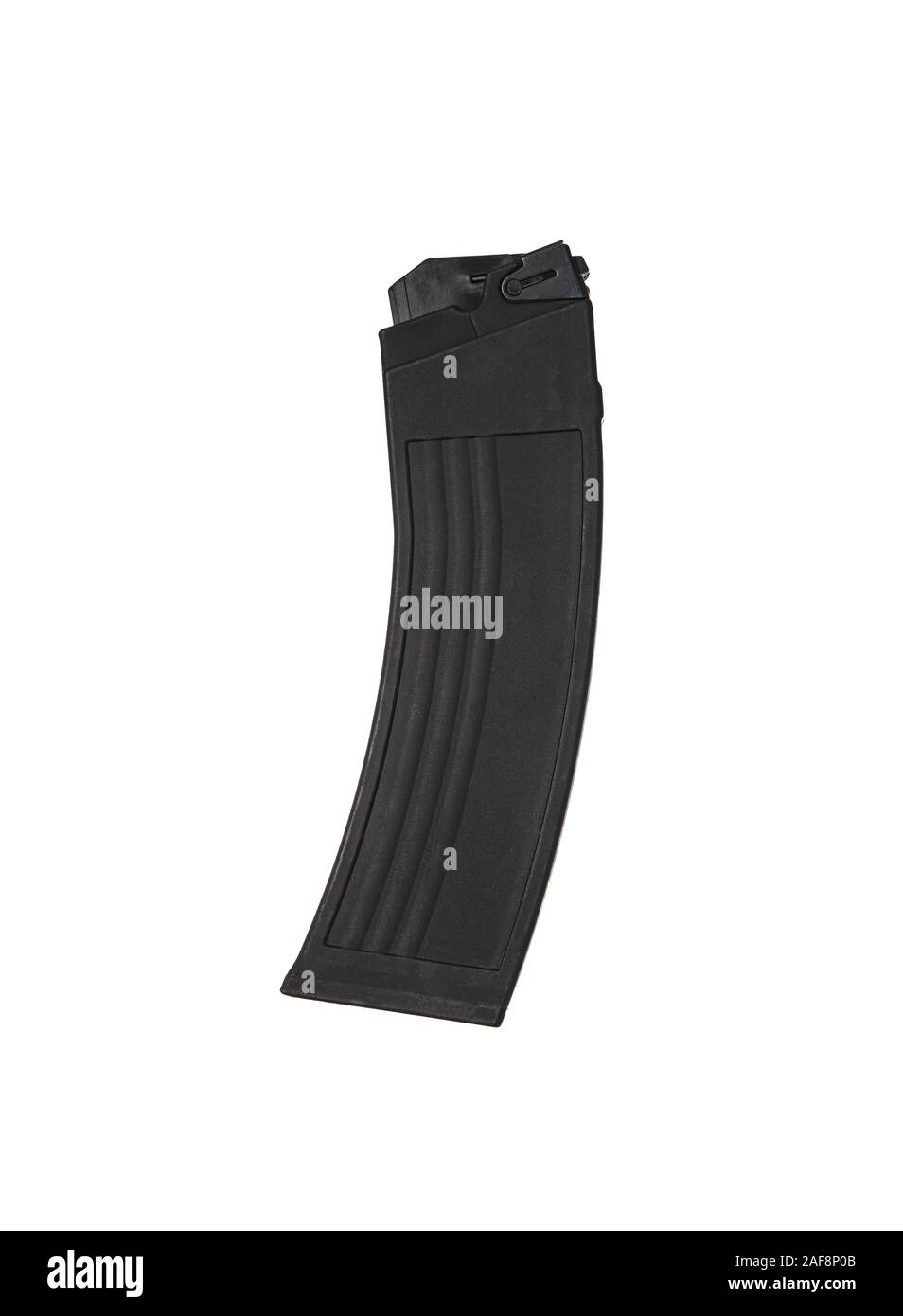 Assault rifle magazine isolated on white background Stock Photo - Alamy