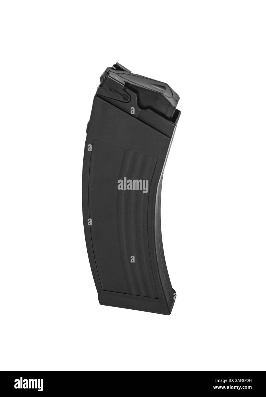 Assault rifle magazine isolated on white background Stock Photo - Alamy