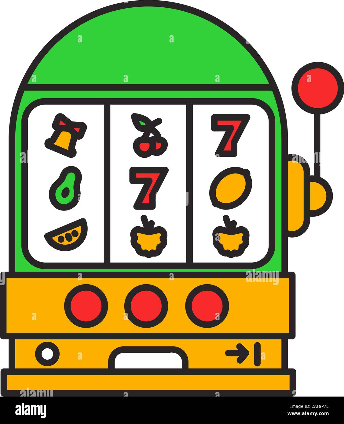 One arm bandit Cut Out Stock Images & Pictures - Alamy