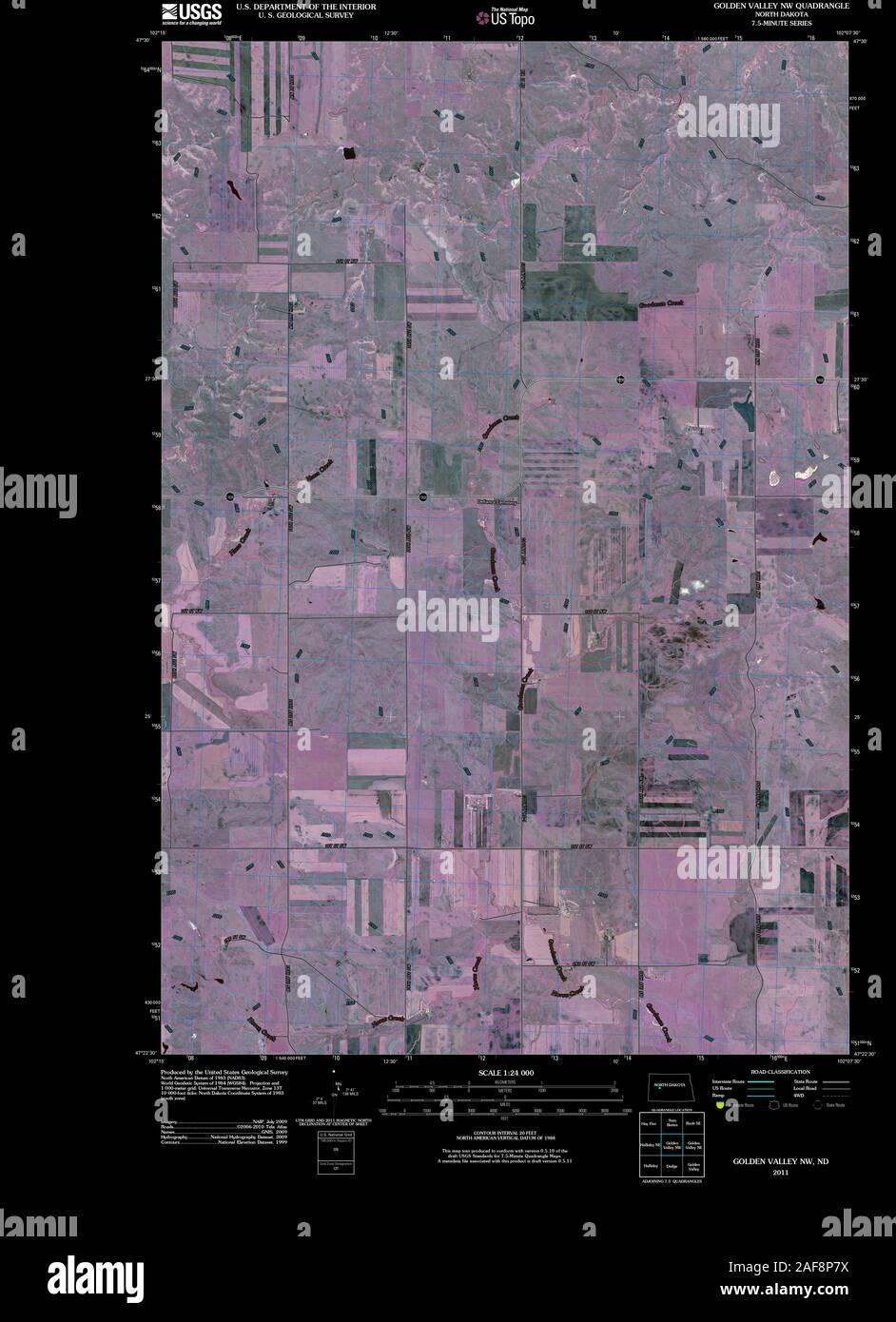 Map of golden valley hi-res stock photography and images - Alamy