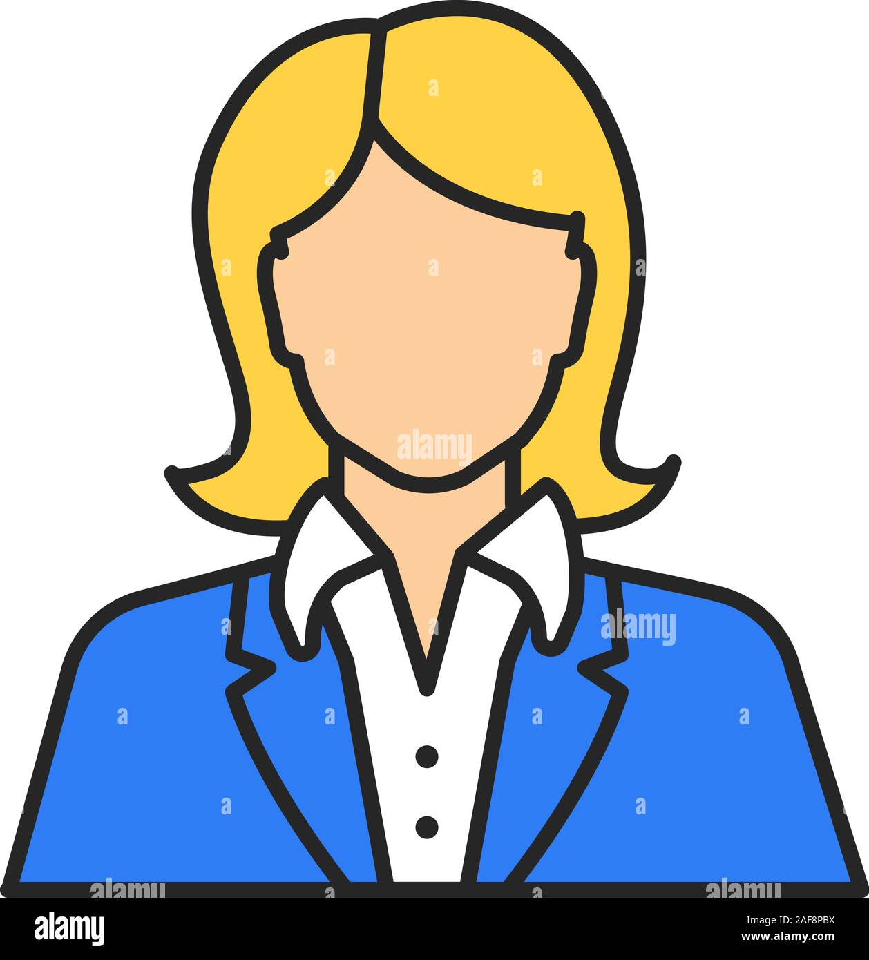 Female Office Worker Icon