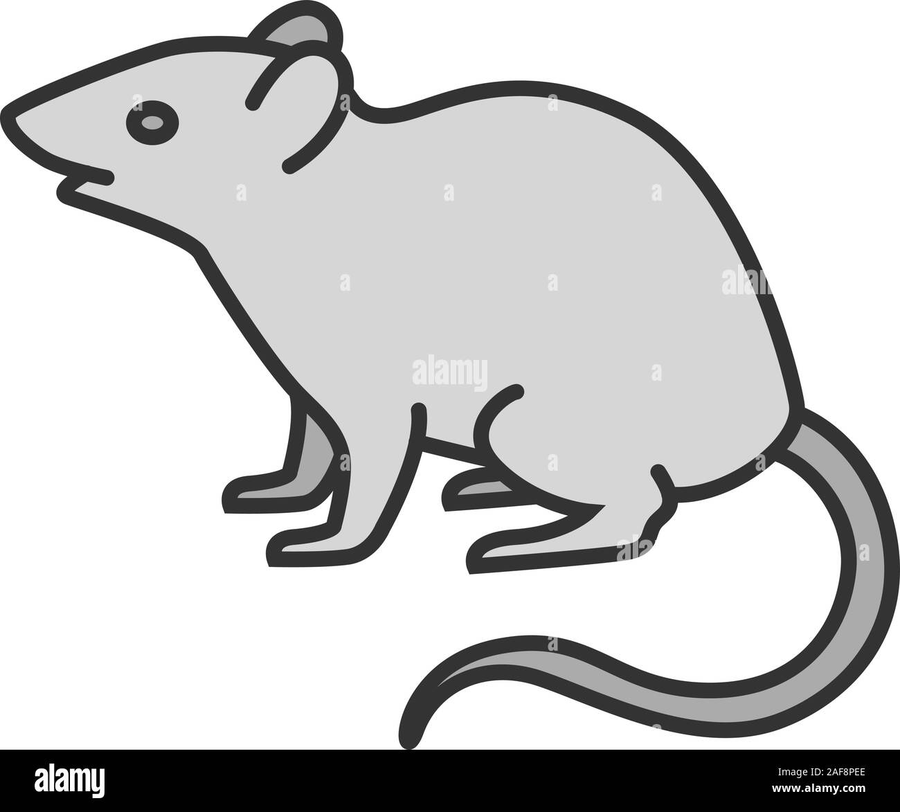 Mouse, rat color icon. Rodent. Pest. Isolated vector illustration Stock ...