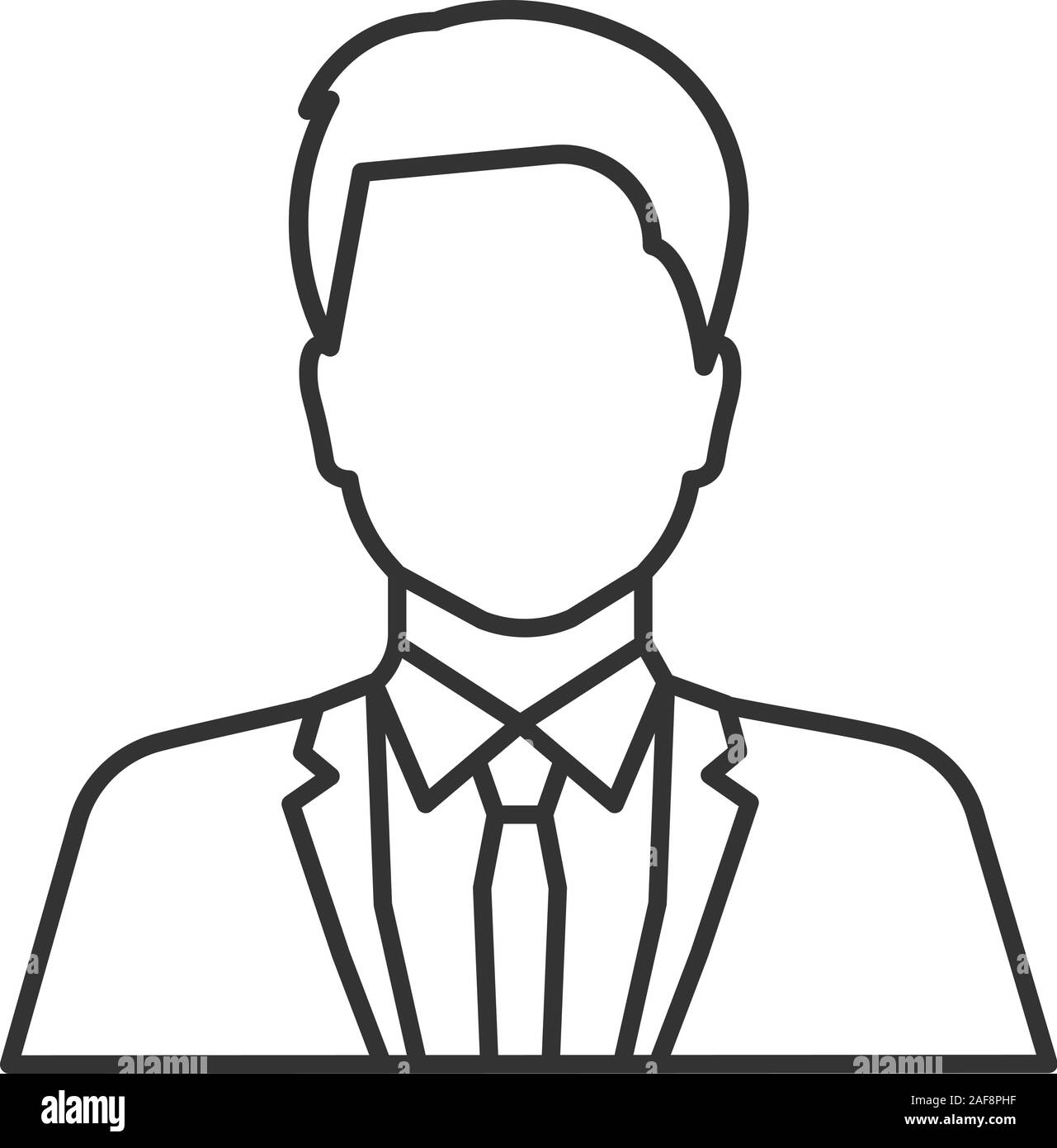 Showman linear icon. Party maker. Businessman. Thin line illustration ...